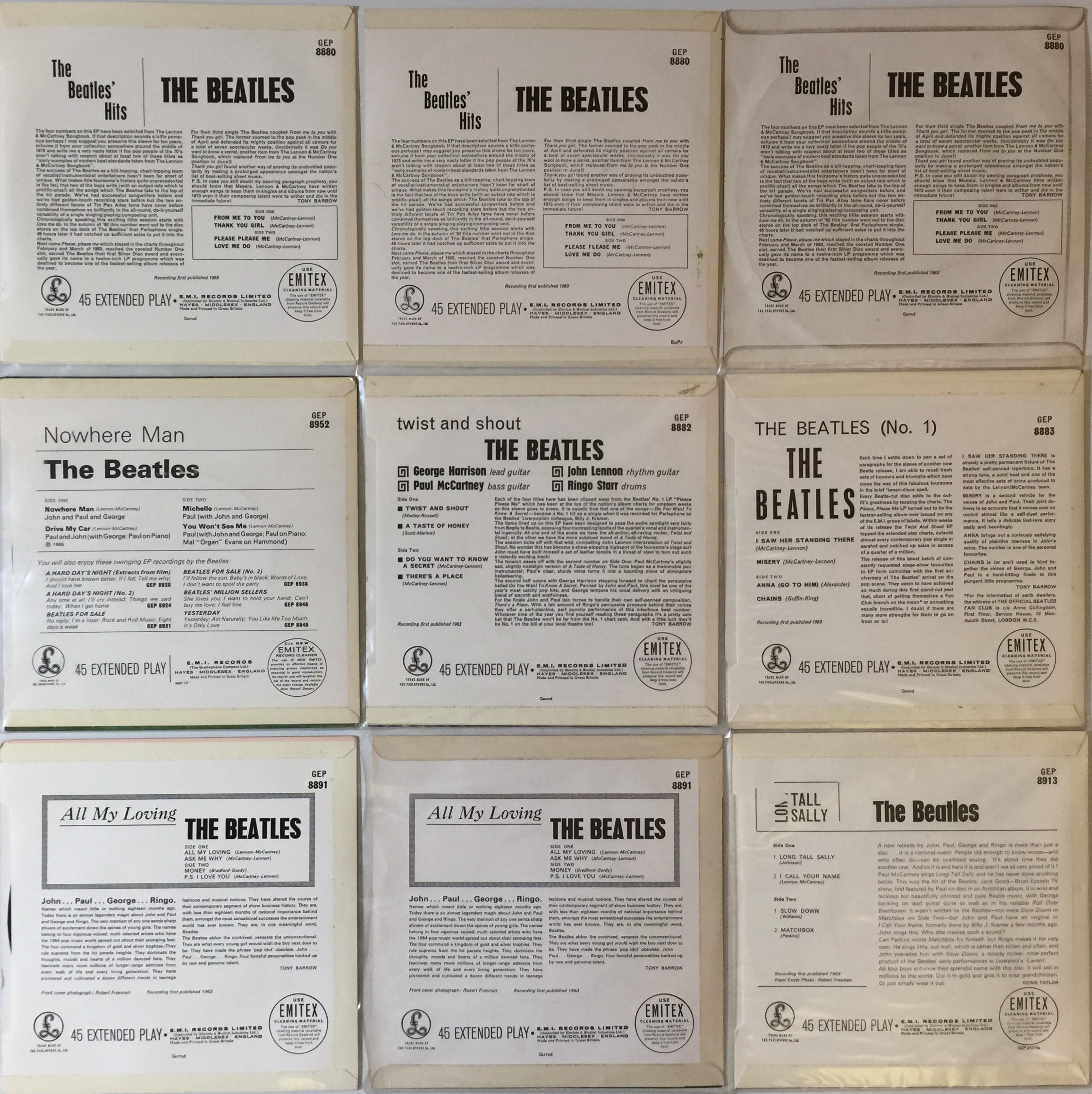 Lot 27 - THE BEATLES - EP COLLECTION