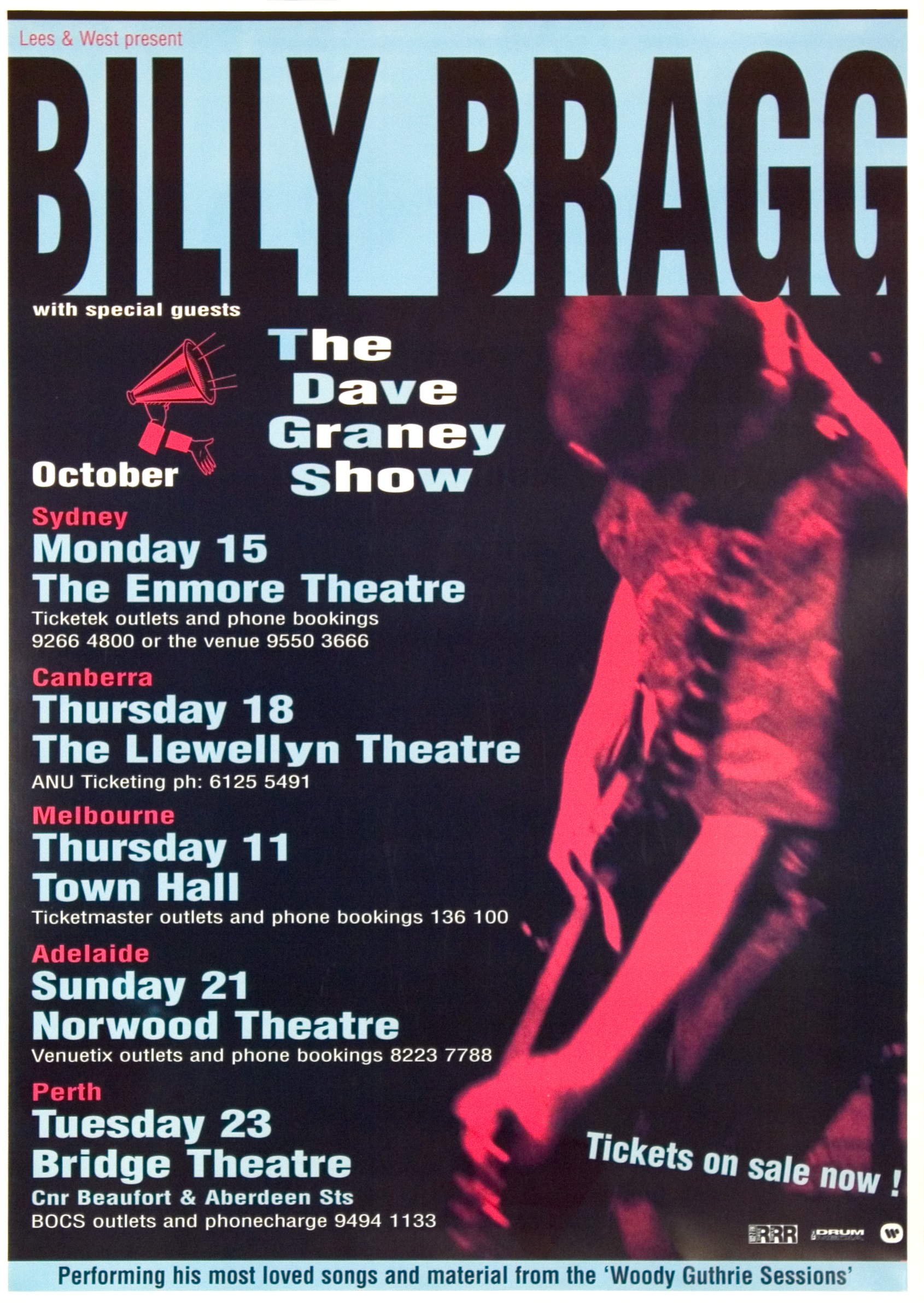 Lot 212 - BILLY BRAGG POSTERS