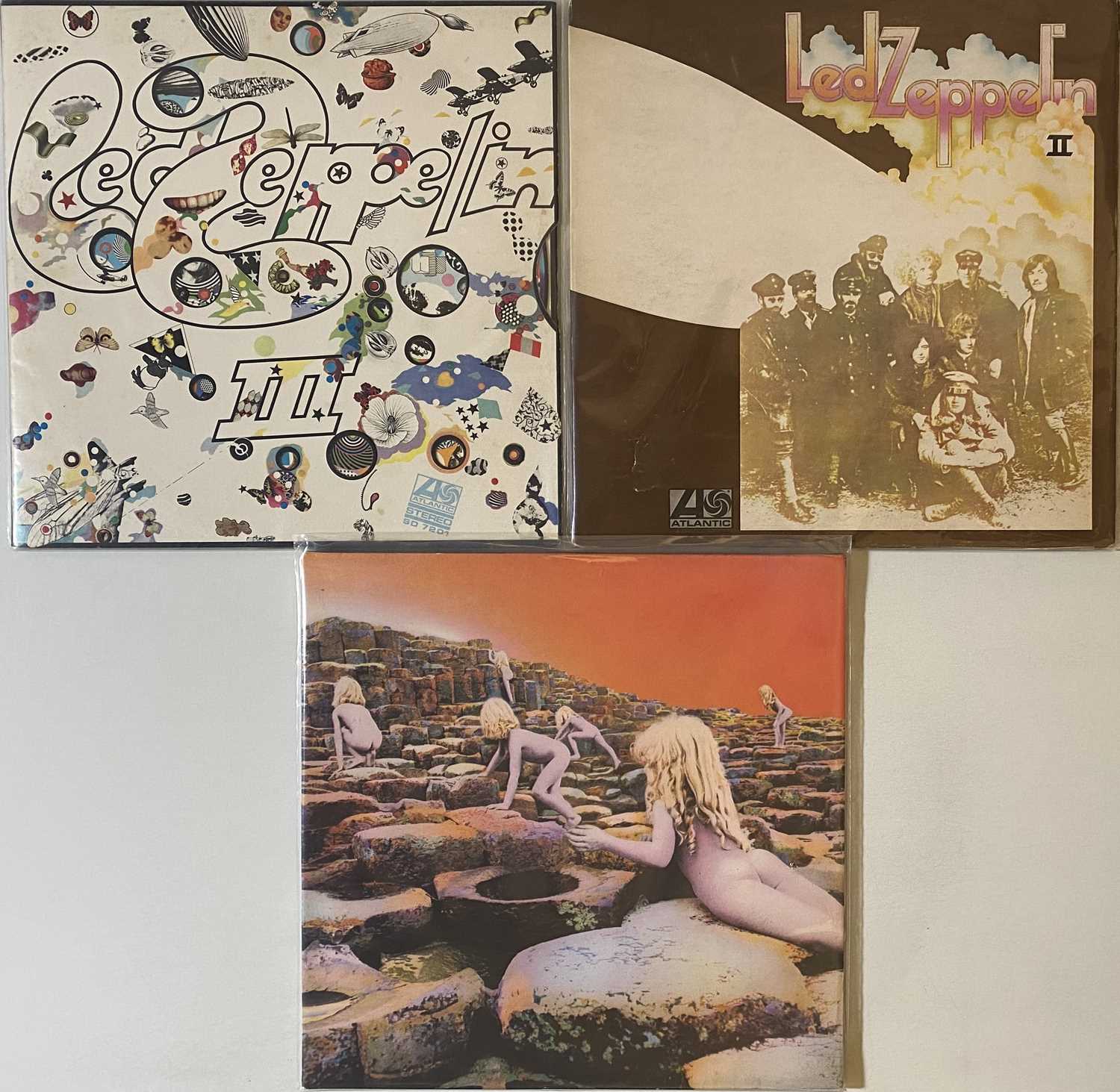 Lot 707 - LED ZEPPELIN - II/III/HOUSES OF THE HOLY