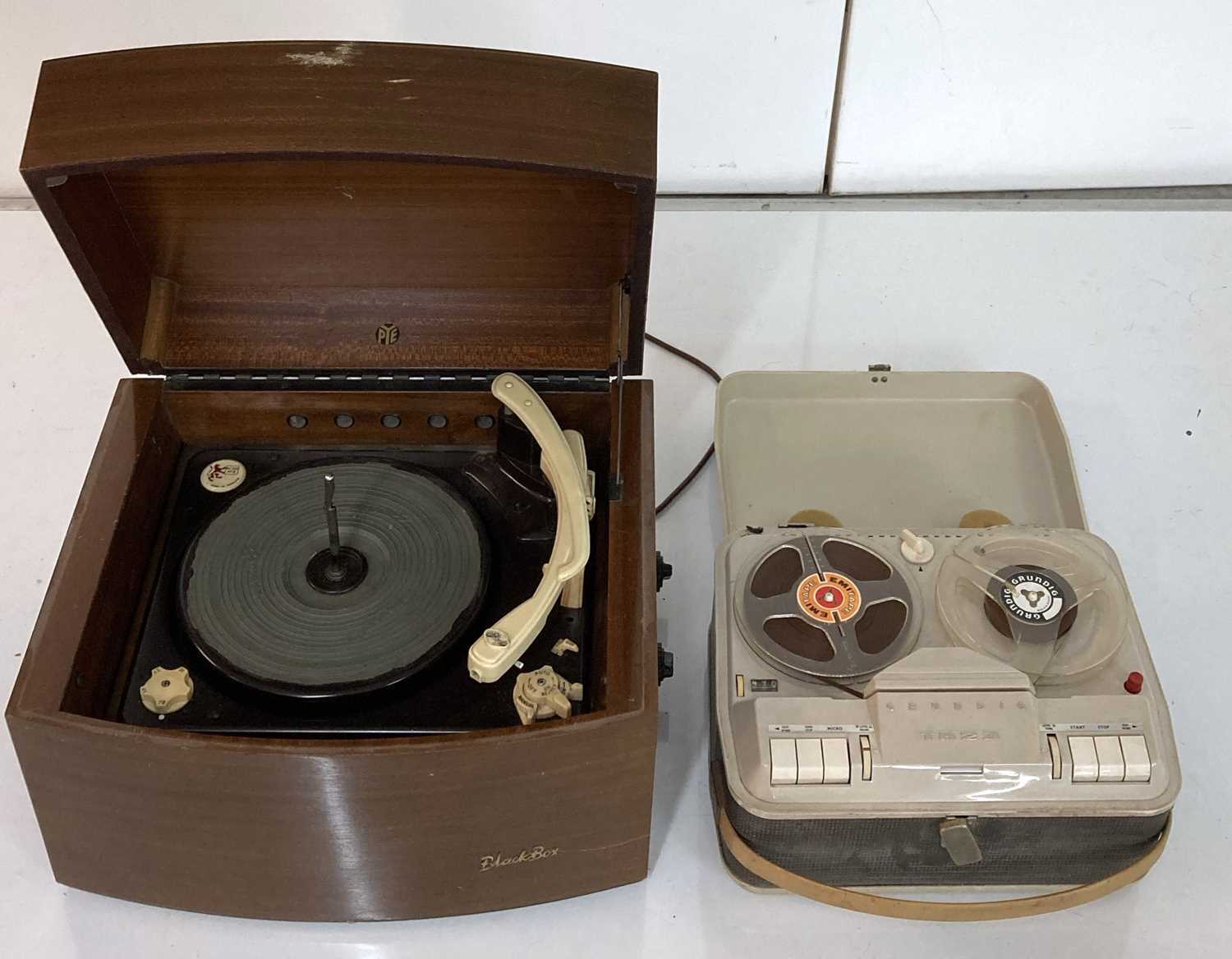 Lot 46 - PYE BLACK BOX RECORD PLAYER & GRUNDIG TK23.