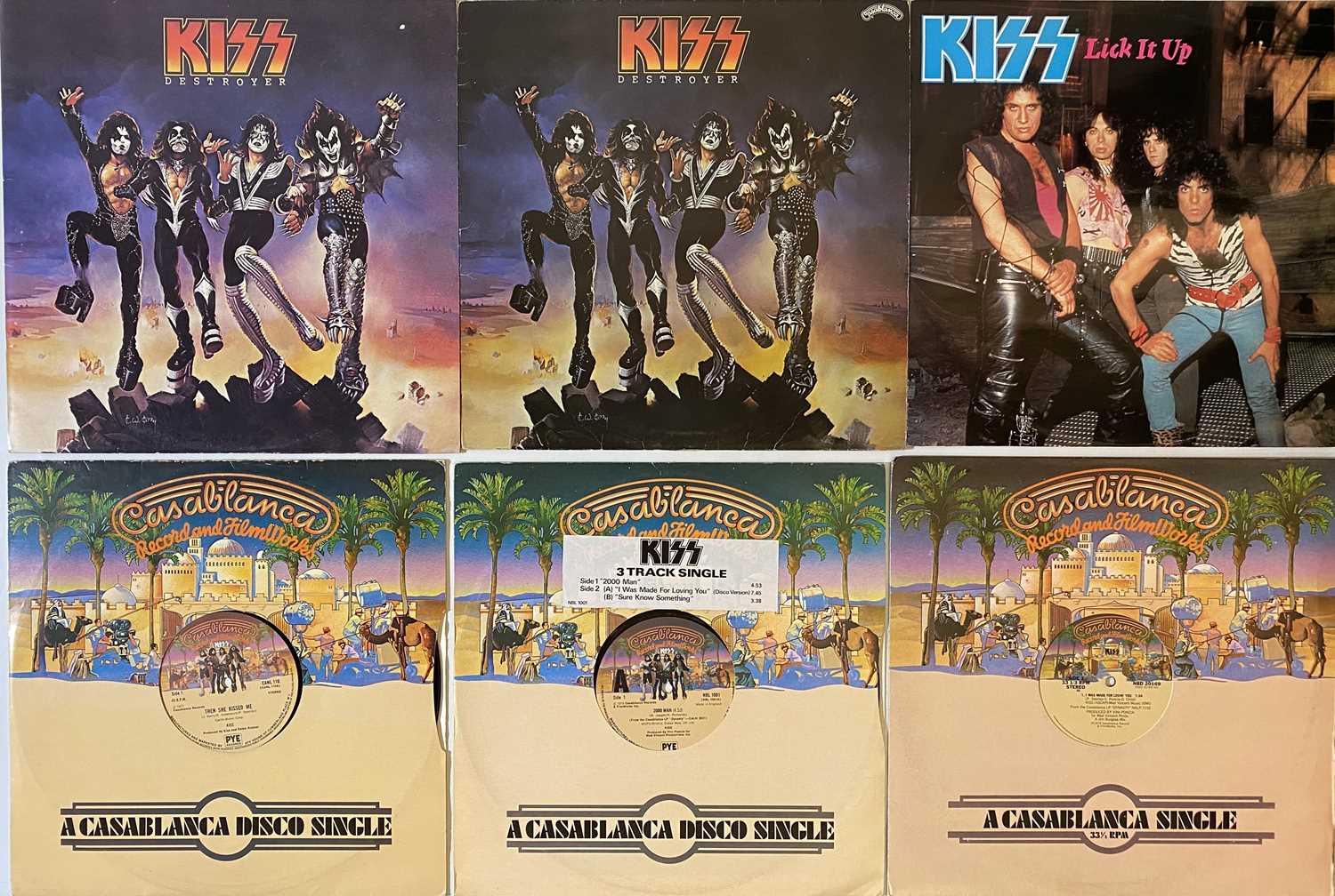 Lot 810 - KISS - LP/ 12" PACK