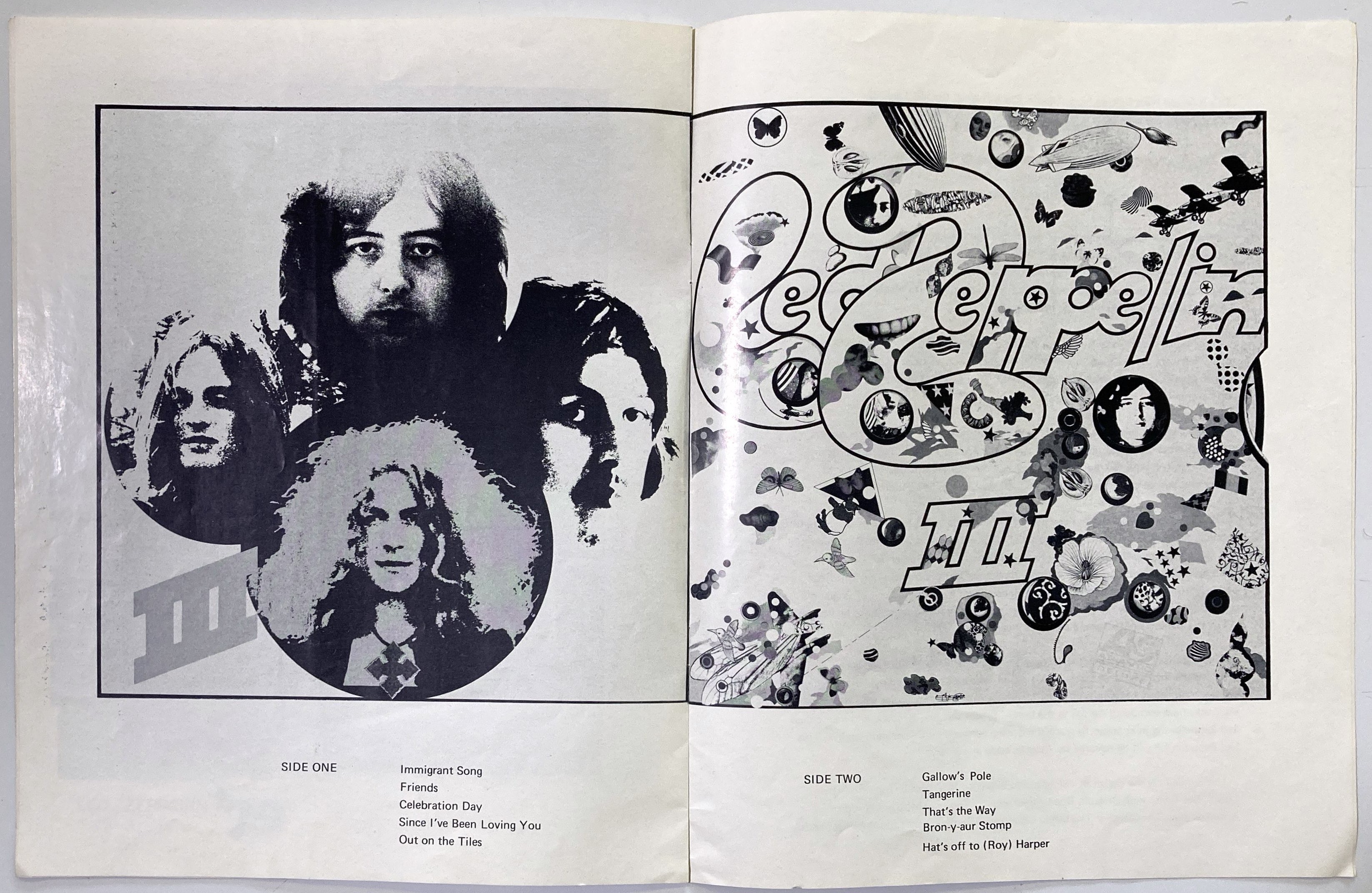 Lot 409 - LED ZEPPELIN - 1973 CONCERT PROGRAMME AND