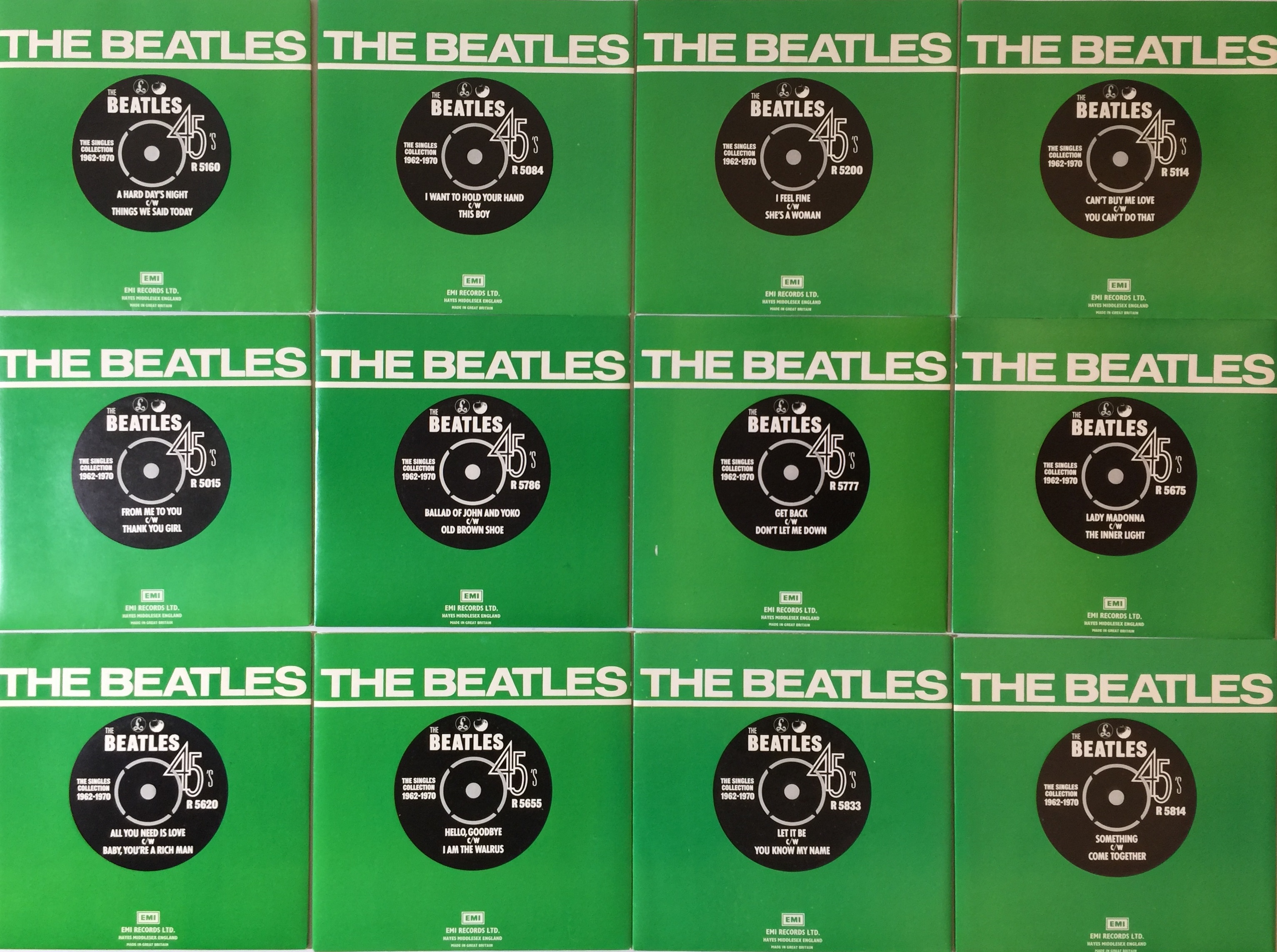 Lot 81 - THE BEATLES - THE SINGLES COLLECTION
