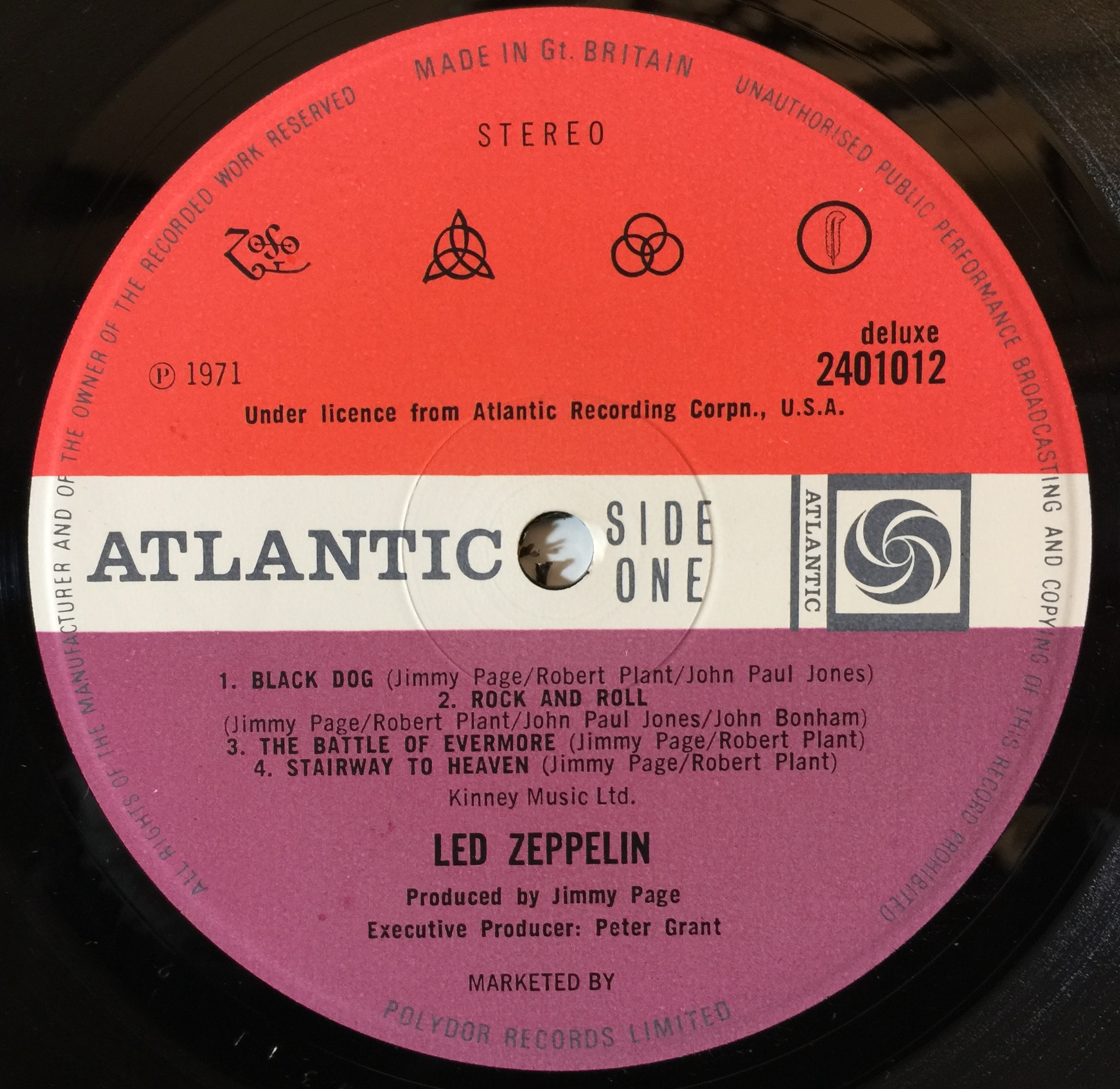 Lot 876 - LED ZEPPELIN - LED ZEPPELIN 'IV' LP