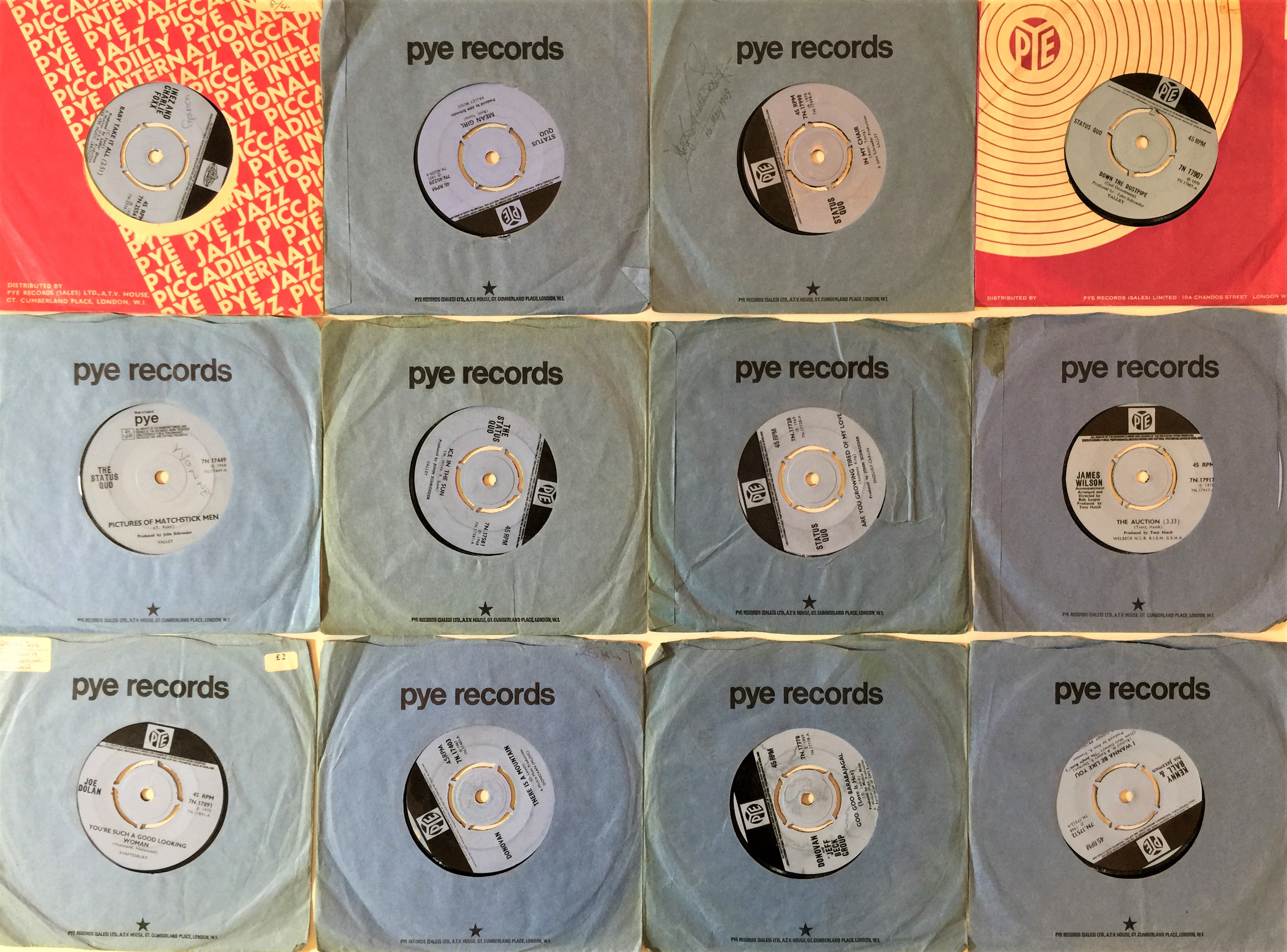 Lot 1036 - 60s/ 70s PYE 7" COLLECTION - BLUE LABEL