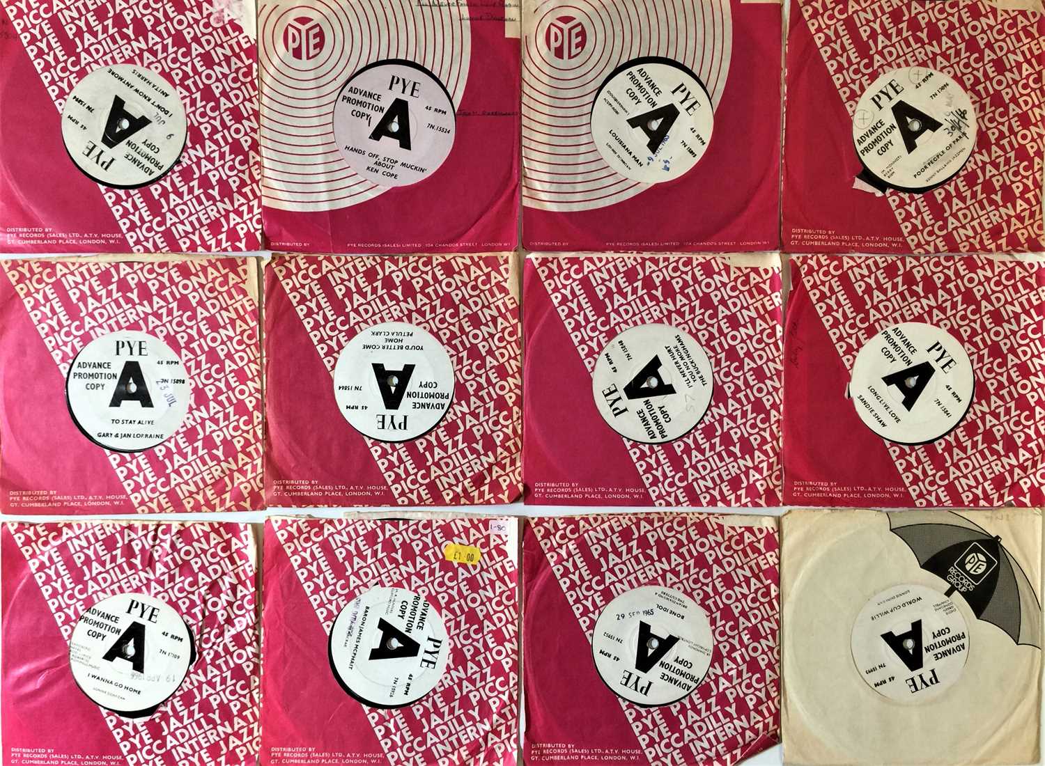 Lot 1043 - PYE/ PYE INTERNATIONAL - 60s 7" DEMOS