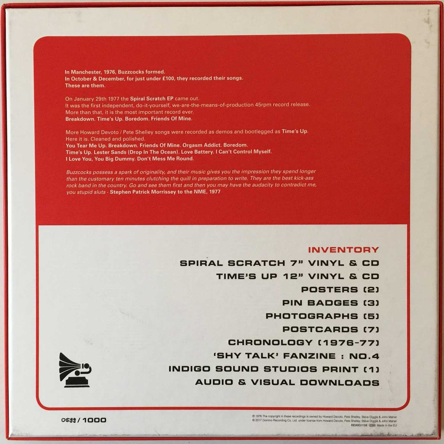 Lot 968 - BUZZCOCKS - (MK. 1) BOX - SPIRAL