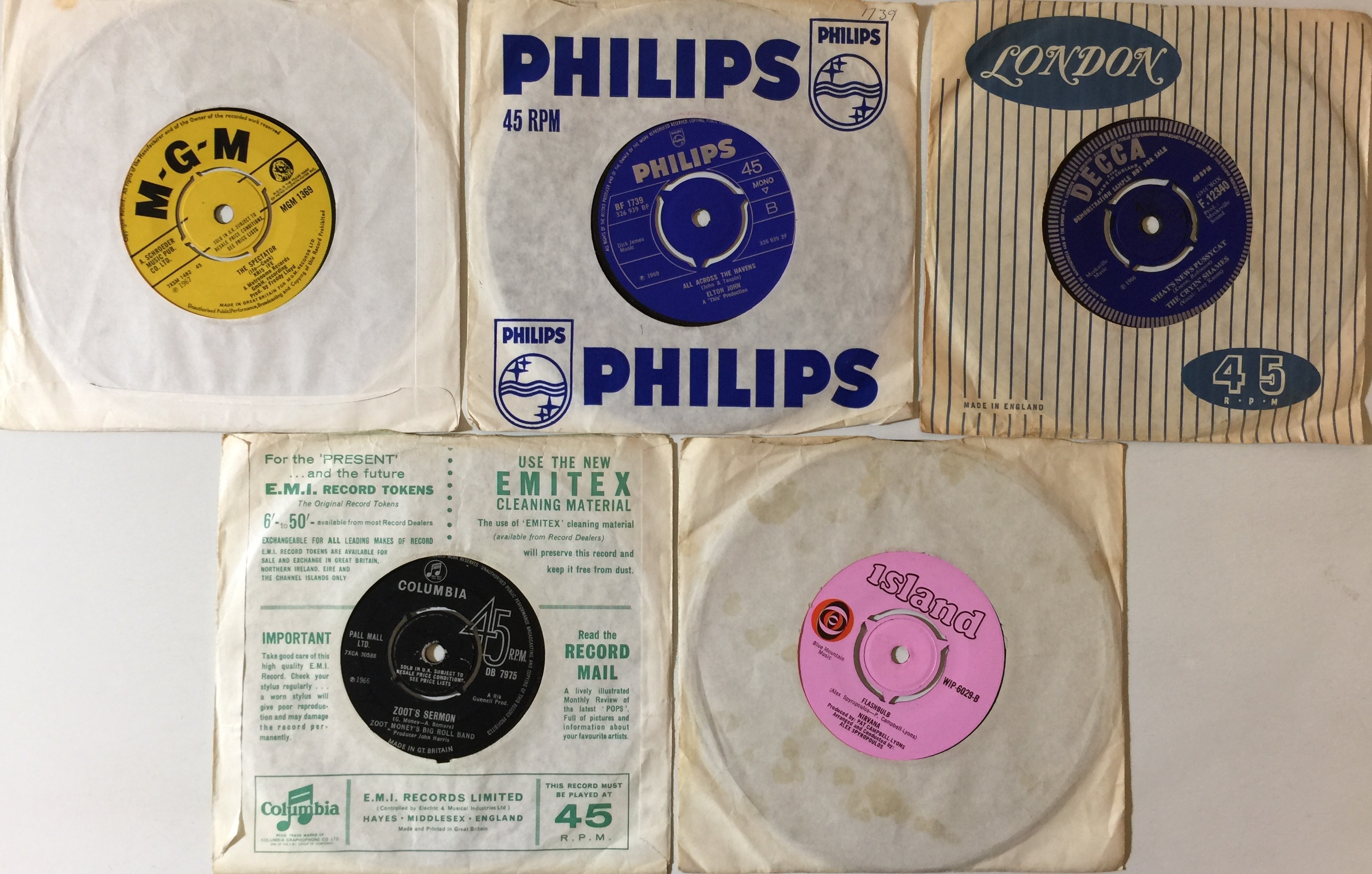 Lot 983 - 60s MOD/POP/SIKE - UK 7" RARITIES
