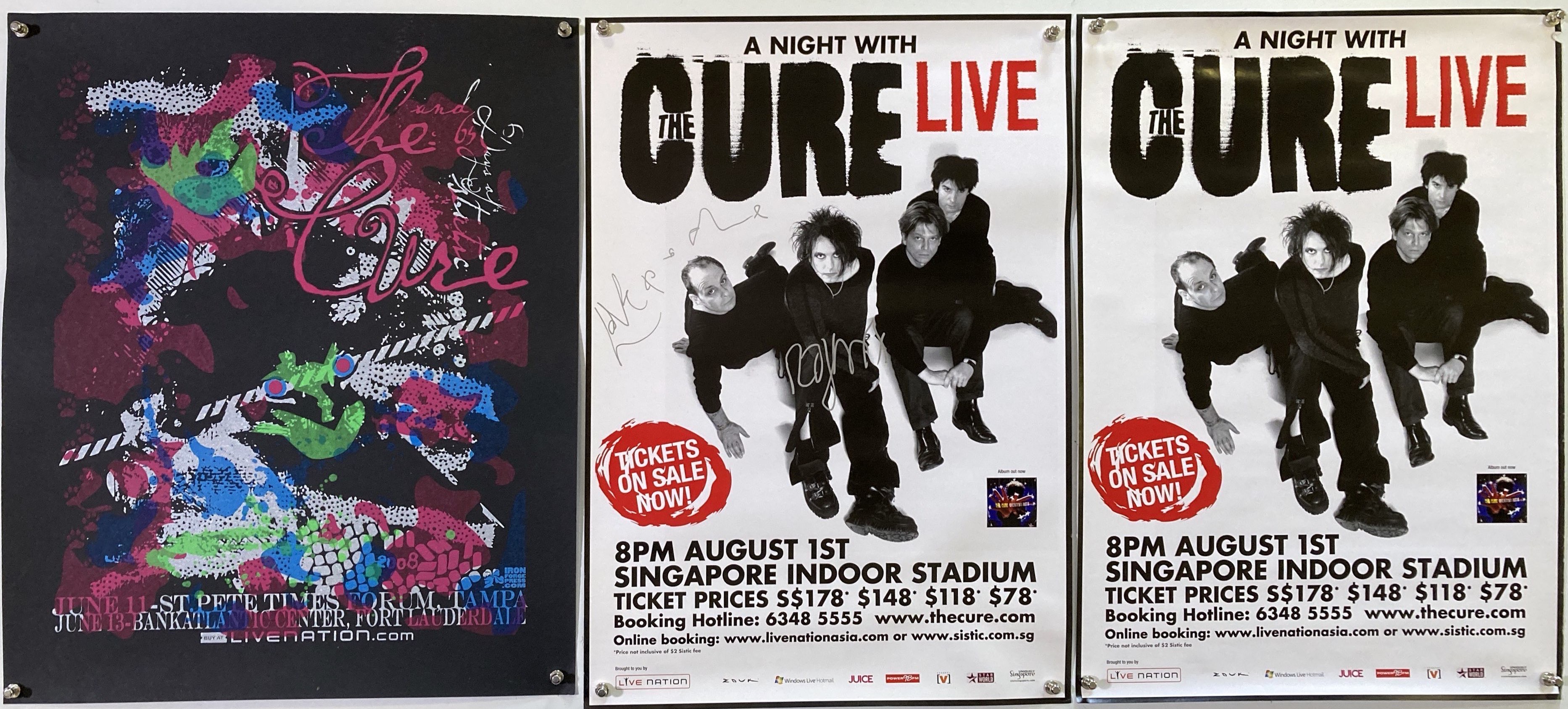 Lot 438 - THE CURE - SIGNED POSTER / LIMITED EDITION