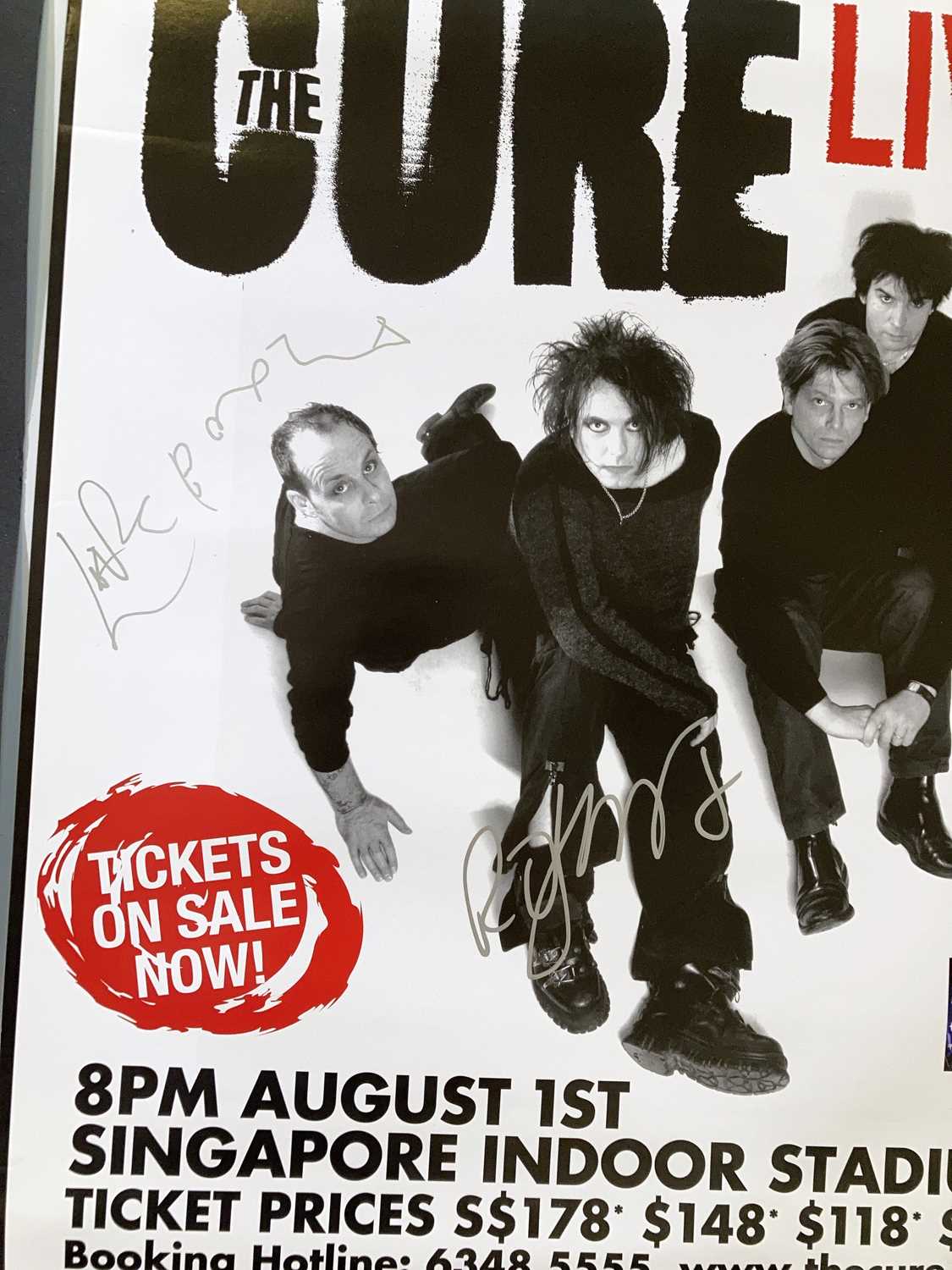 Lot 440 - THE CURE - A SIGNED POSTER / LIMITED EDITION