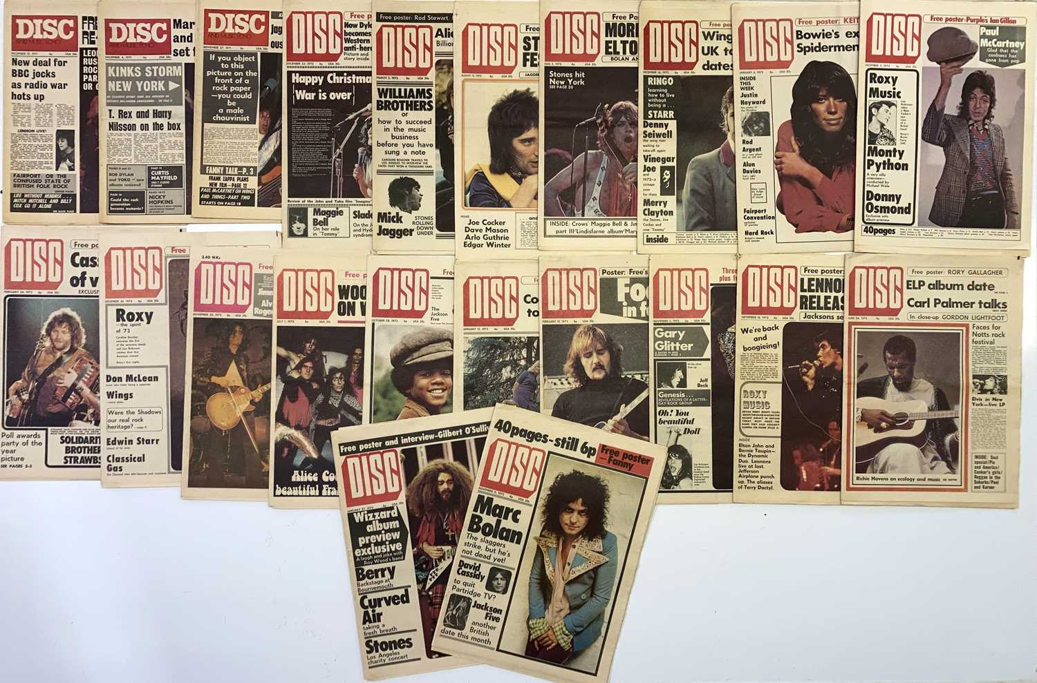 Lot 138 - MUSIC NEWSPAPERS - DISC / TOP POPS / MUSIC