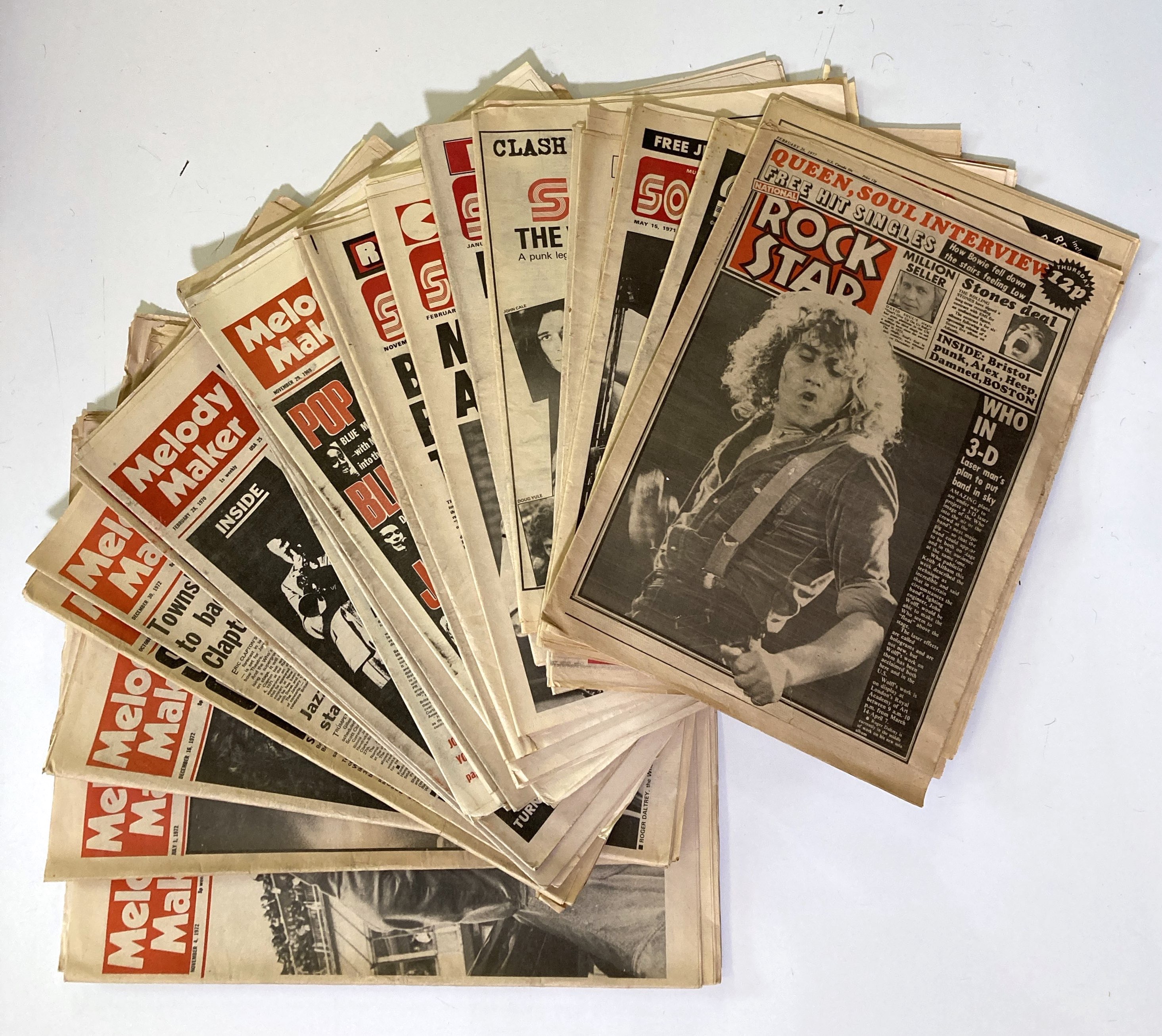 Lot 140 - 1970S MUSIC NEWSPAPERS - MELODY MAKER