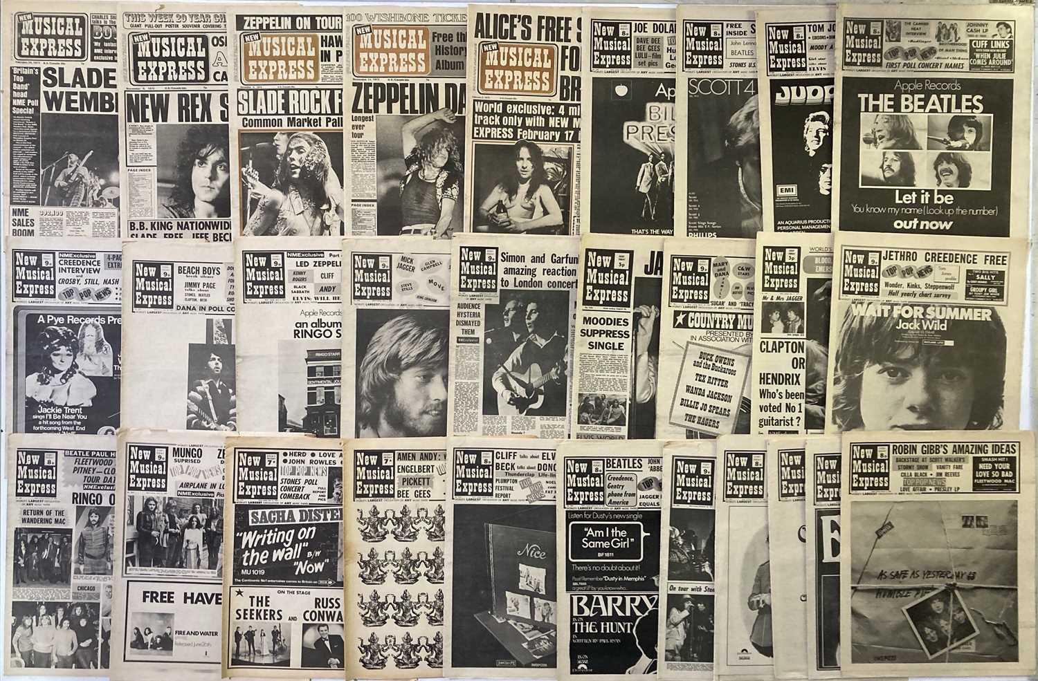 Lot 141 - NME MAGAZINE ARCHIVE - 1969 - 1976.