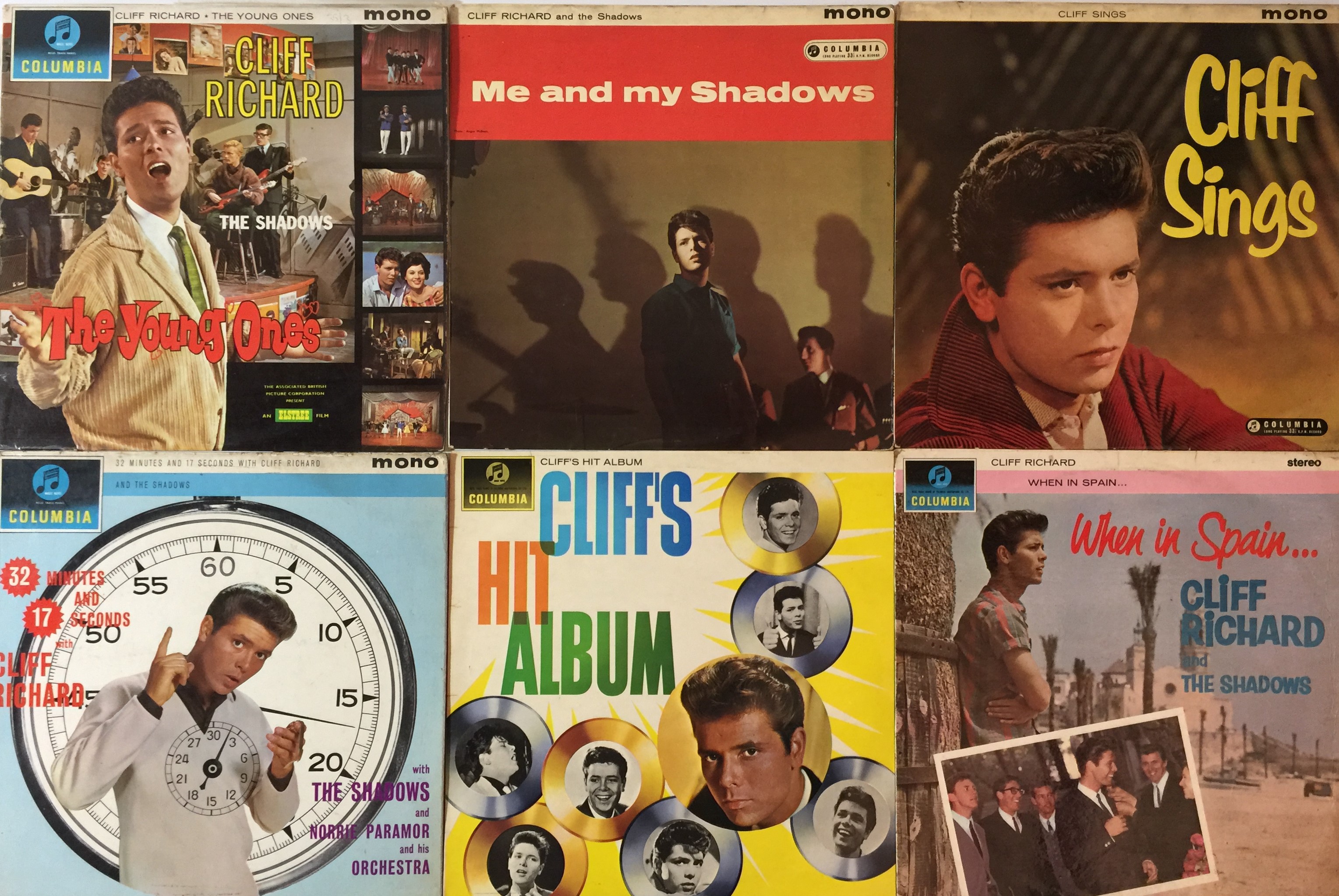 Lot 1195 - CLIFF RICHARD/SHADOWS - LP/7" COLLECTION.