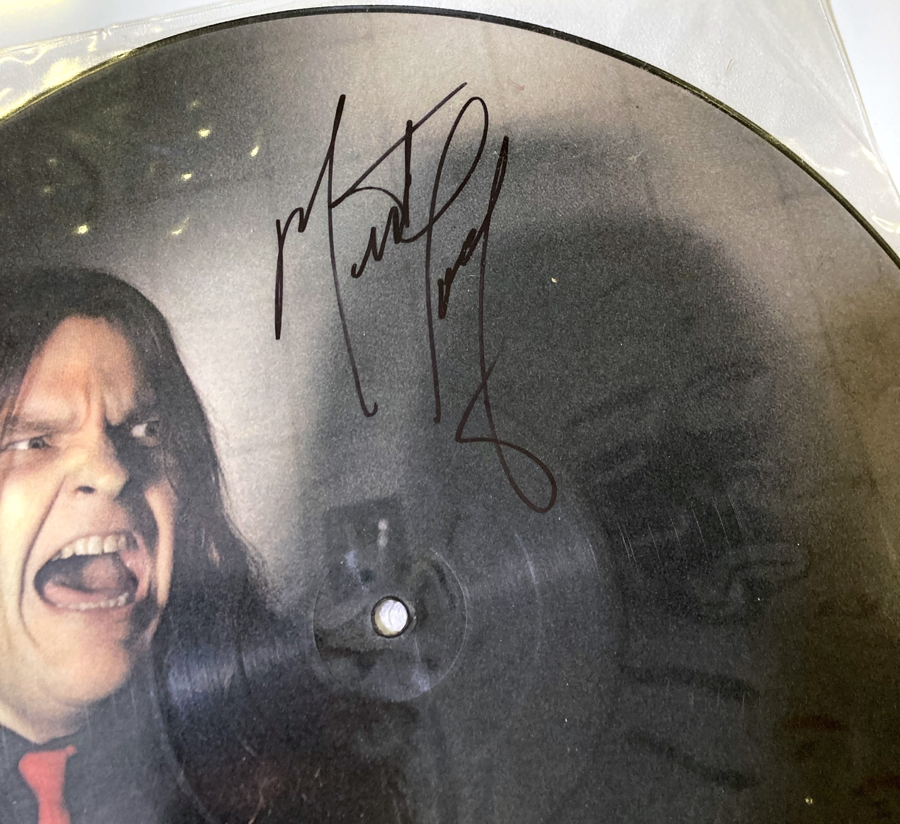 Lot 198 - MEAT LOAF - SIGNED RECORDS.