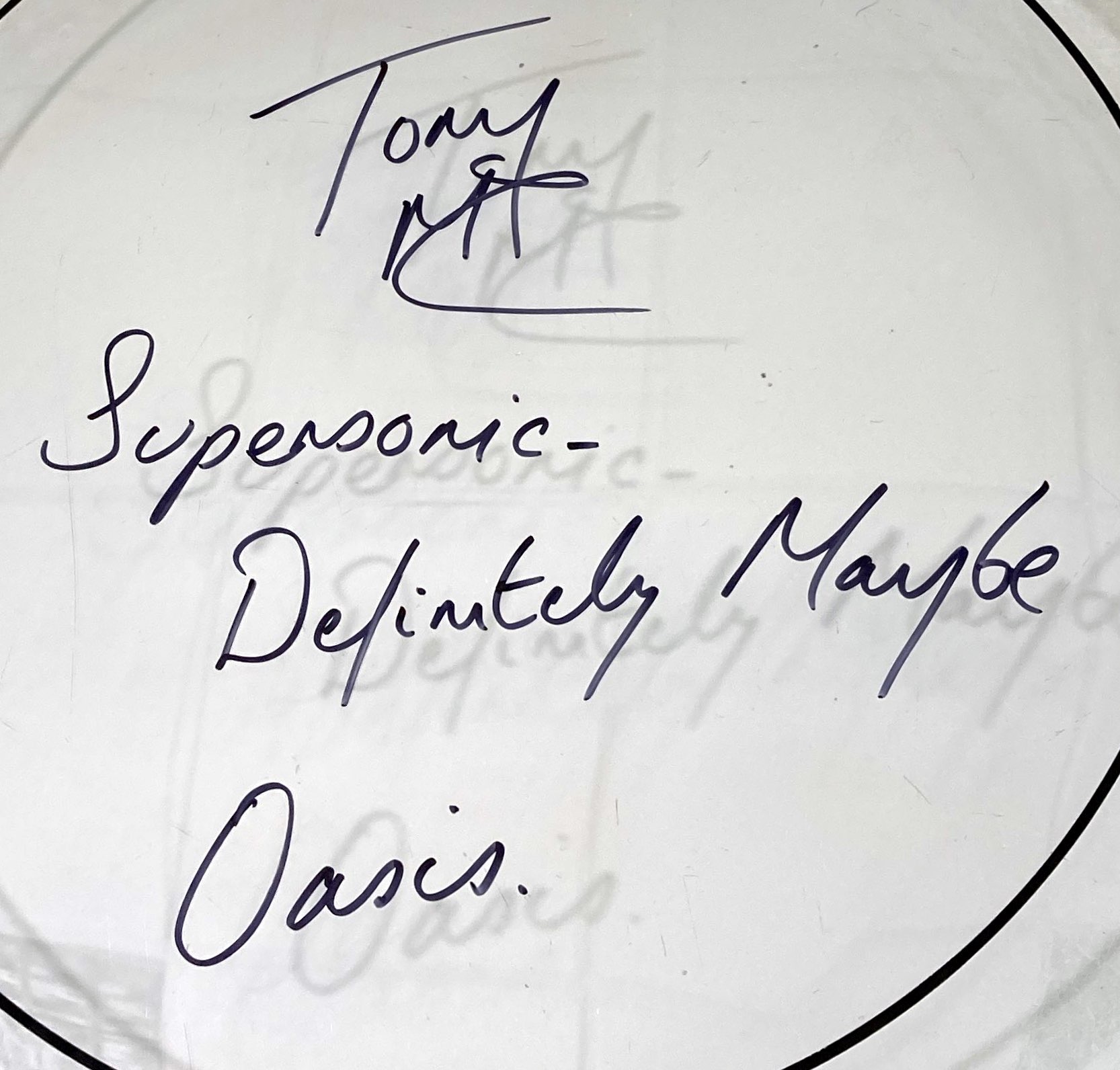 Lot 374 - OASIS / THE STROKES - SIGNED ITEMS.