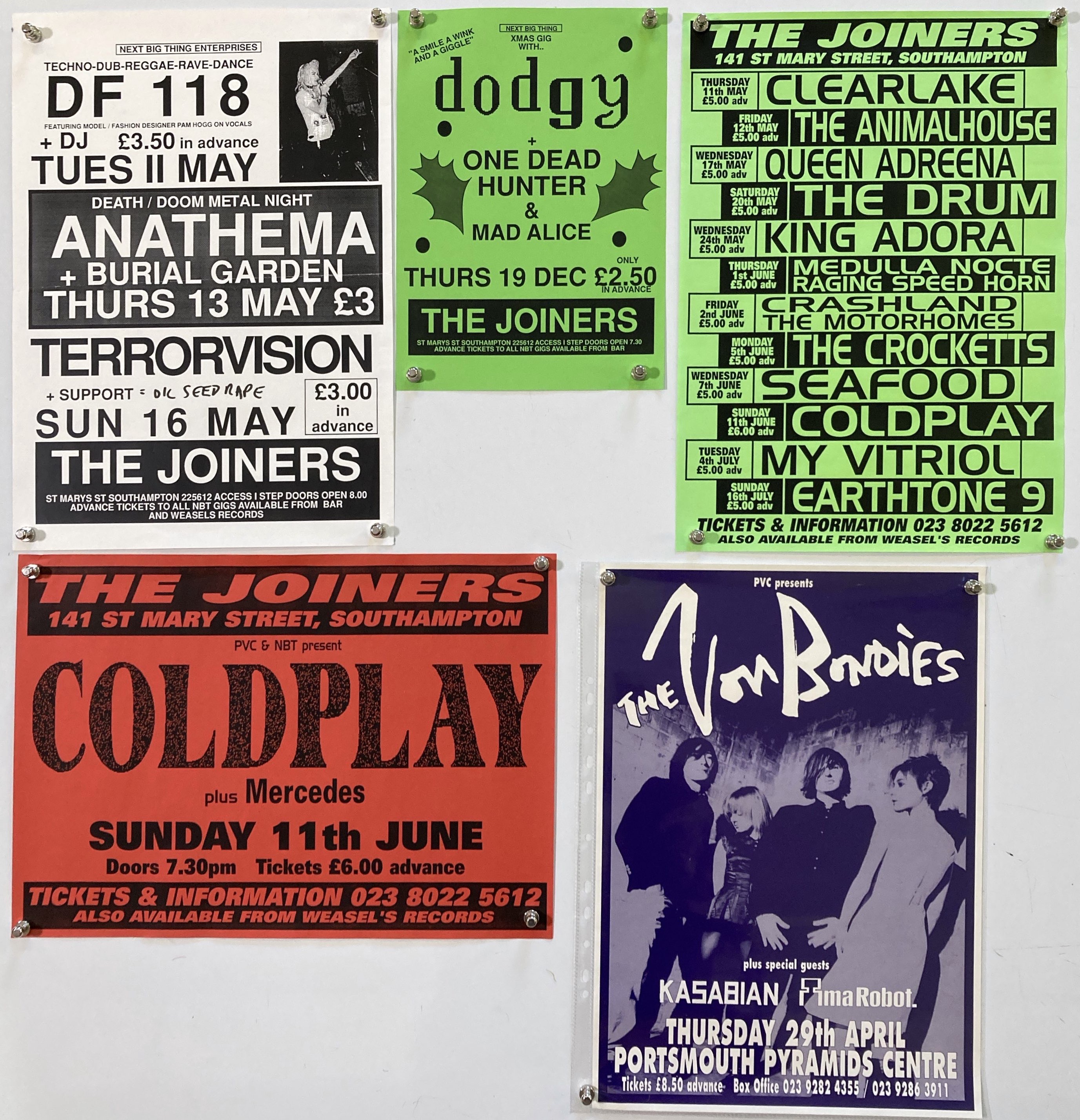 Lot 287 - 90S/00S CONCERT POSTER ARCHIVE - COLDPLAY