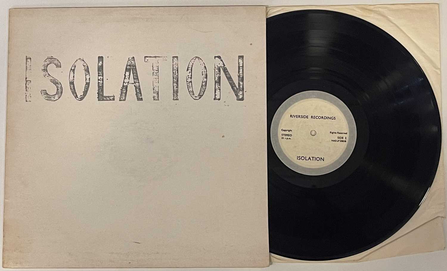 Lot 81 - ISOLATION - ISOLATION LP (ORIGINAL UK COPY