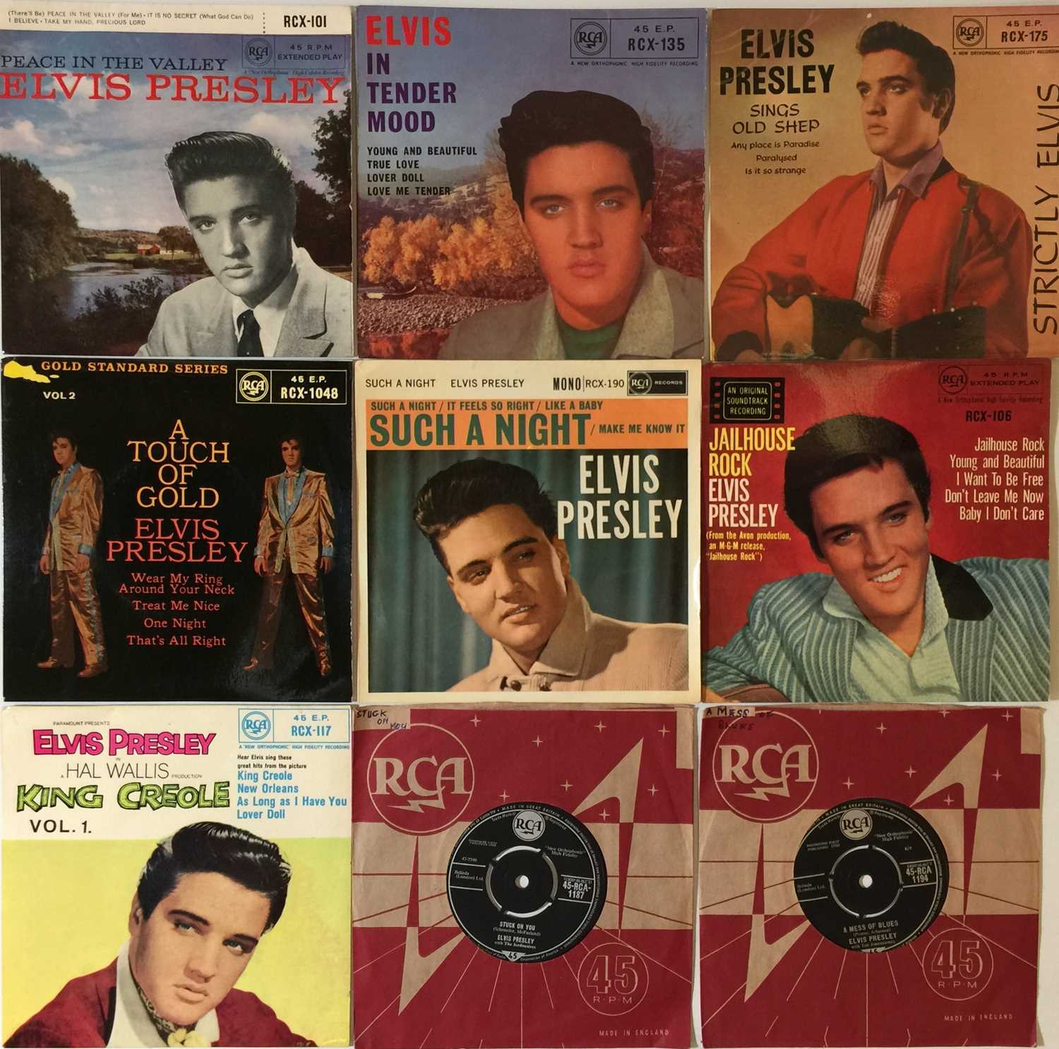Lot 1096 - ELVIS PRESLEY - 7"/ EP RCA PACK