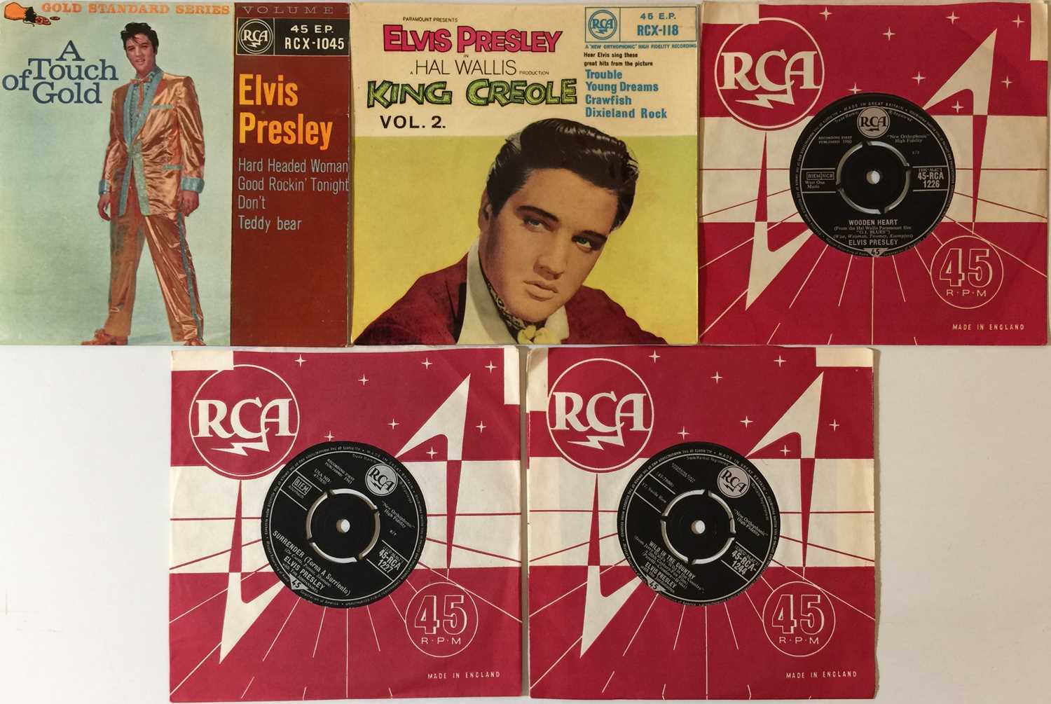 Lot 1096 - ELVIS PRESLEY - 7"/ EP RCA PACK