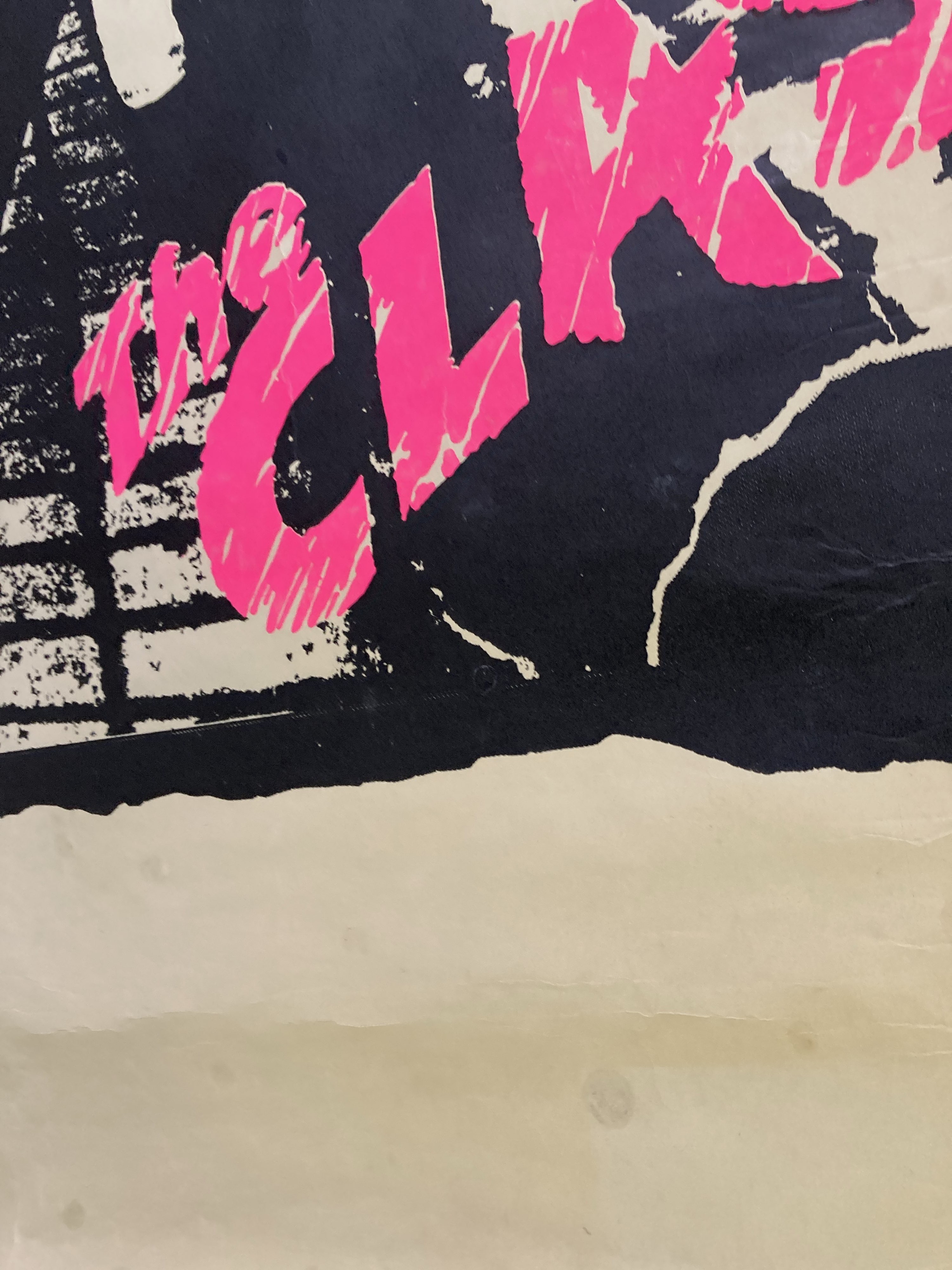 Lot 349 - THE CLASH - WHITE RIOT ORIGINAL TOUR POSTER