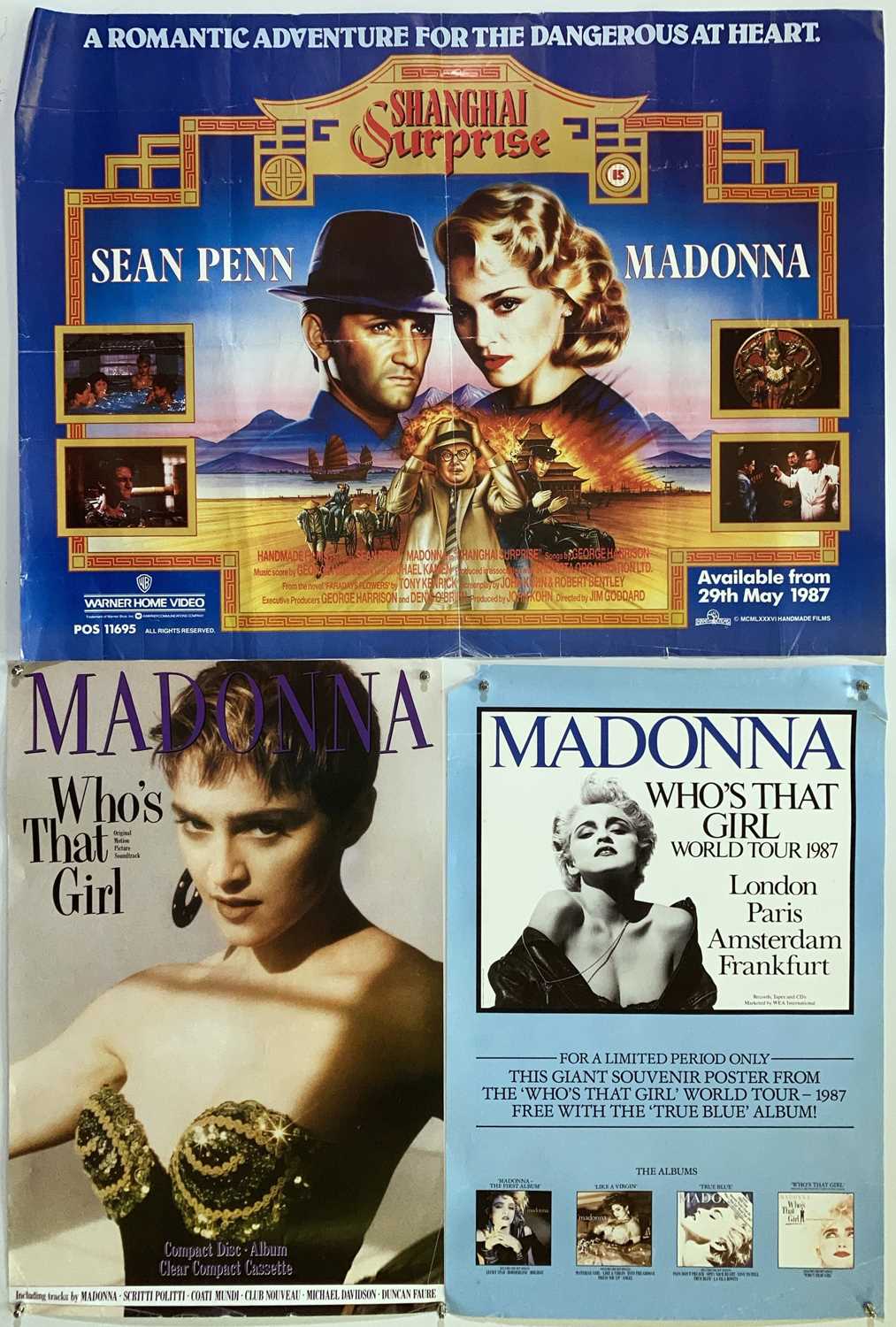 Lot 319 - MADONNA POSTER COLLECTION INC PROMOS.