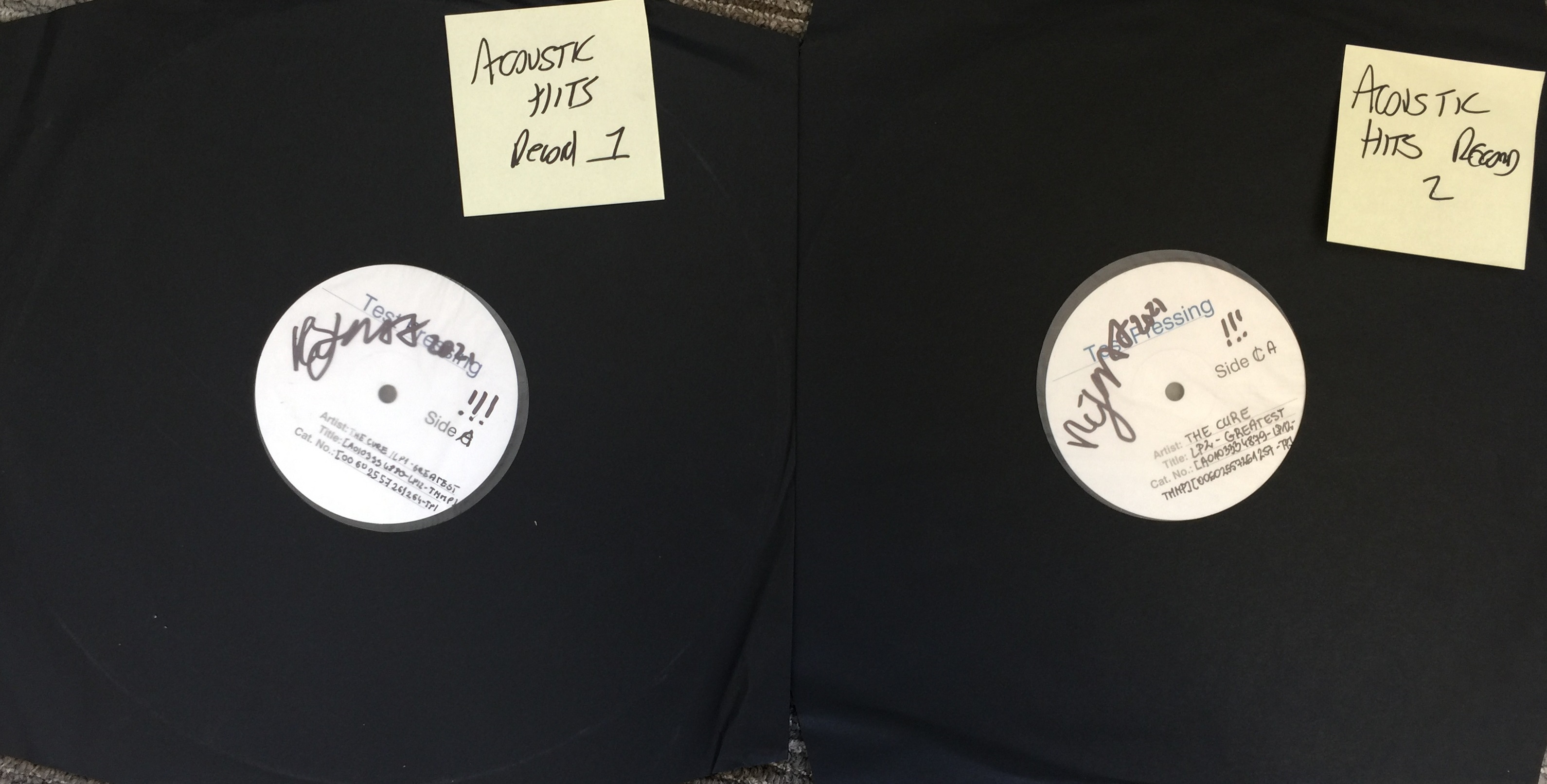 Lot 6 - THE CURE - ACOUSTIC HITS LP - ROBERT SMITH