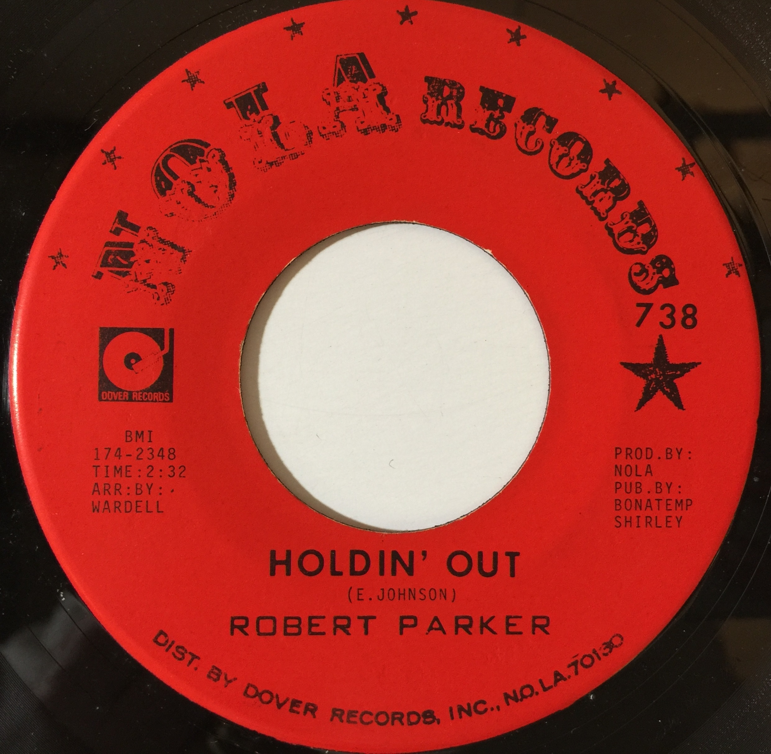 Lot 106 - ROBERT PARKER - HOLDIN' OUT/ I CAUGHT YOU IN