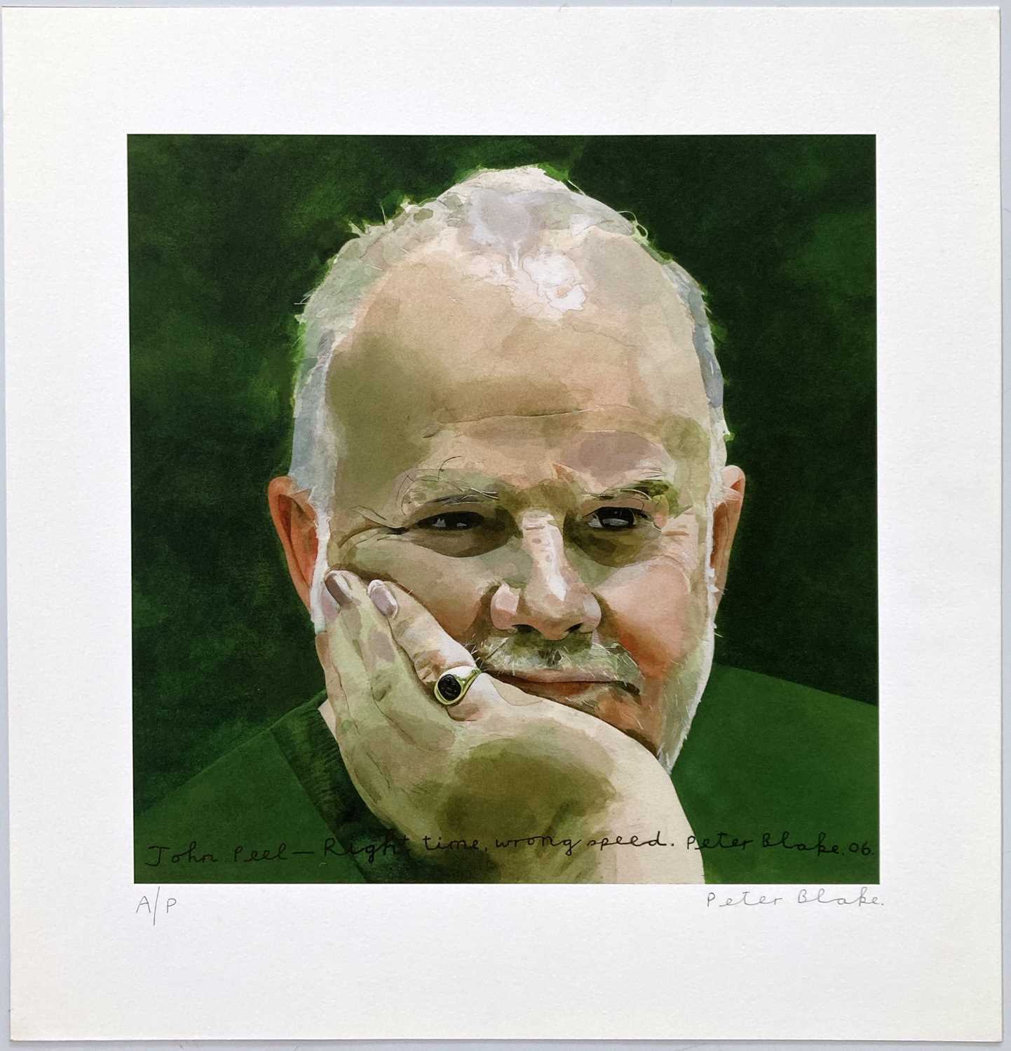 Lot 224 - JOHN PEEL - ARTIST PROOF PRINT OF PORTRAIT