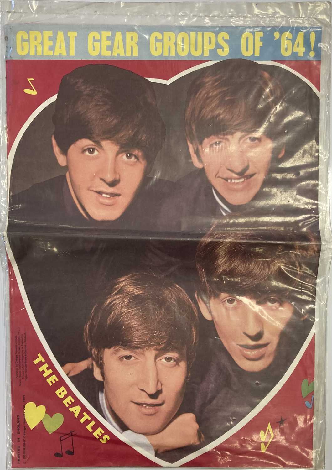 Lot 106 - ORIGINAL 1960S BEATLES FOLD OUT POSTERS