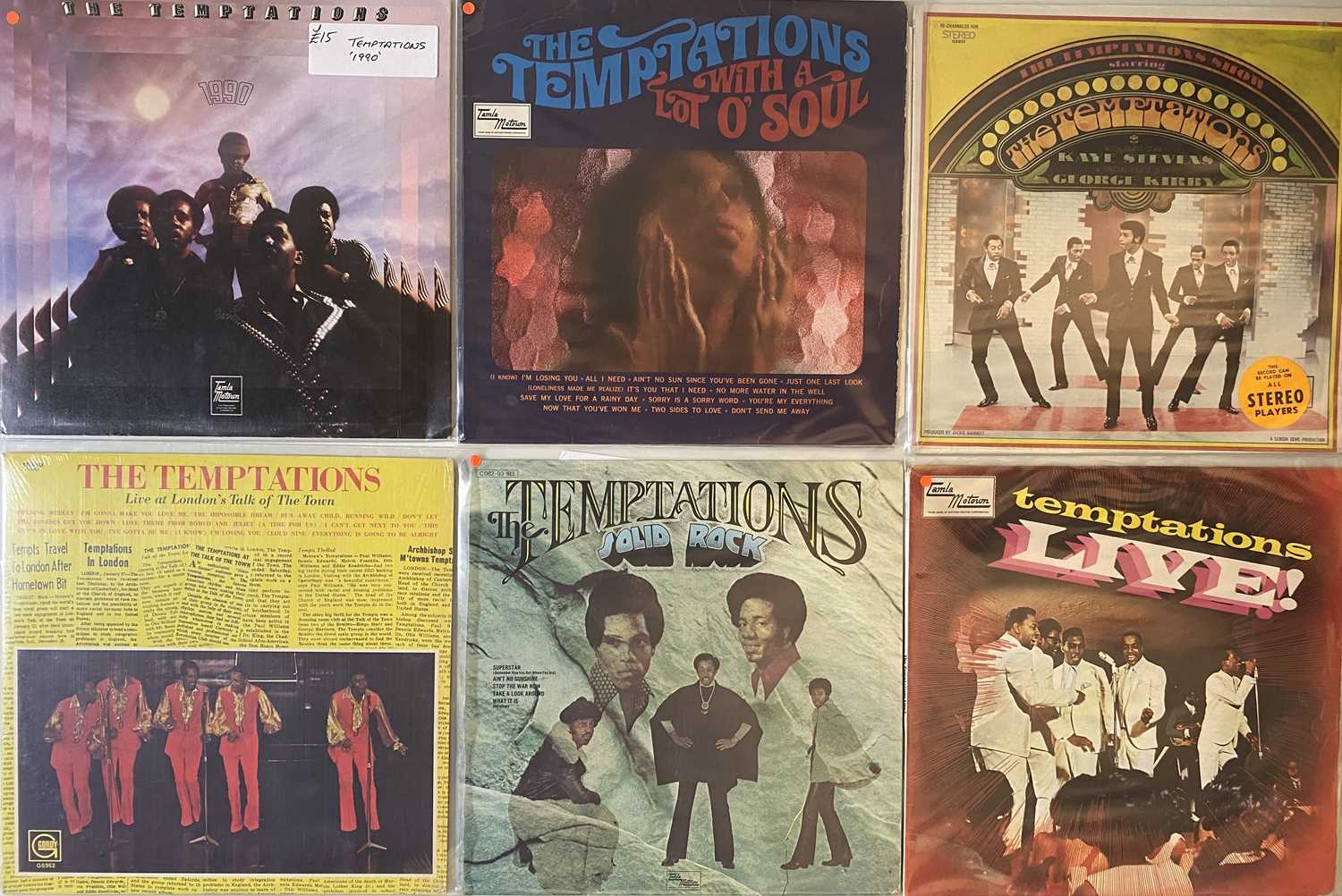 Lot 179 - THE TEMPTATIONS - LP COLLECTION