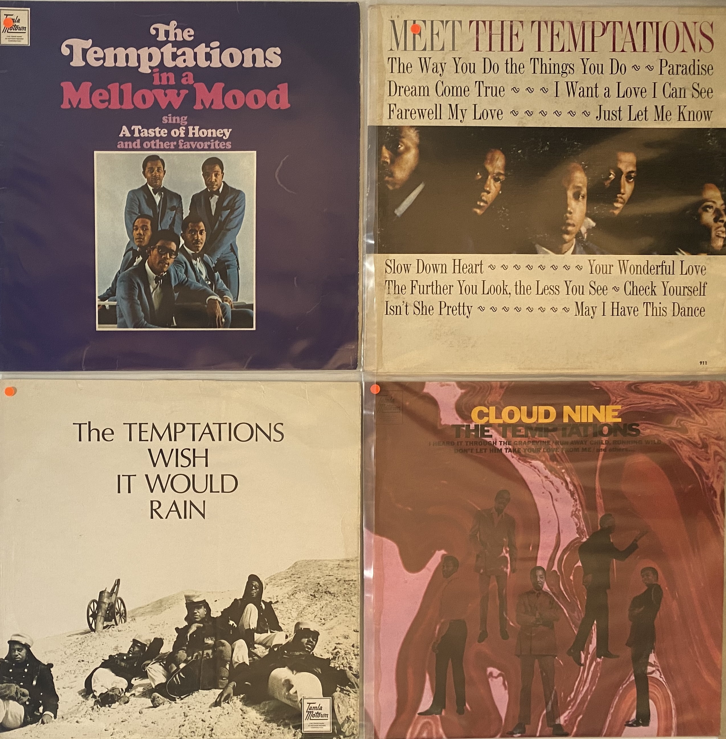 Lot 179 - THE TEMPTATIONS - LP COLLECTION