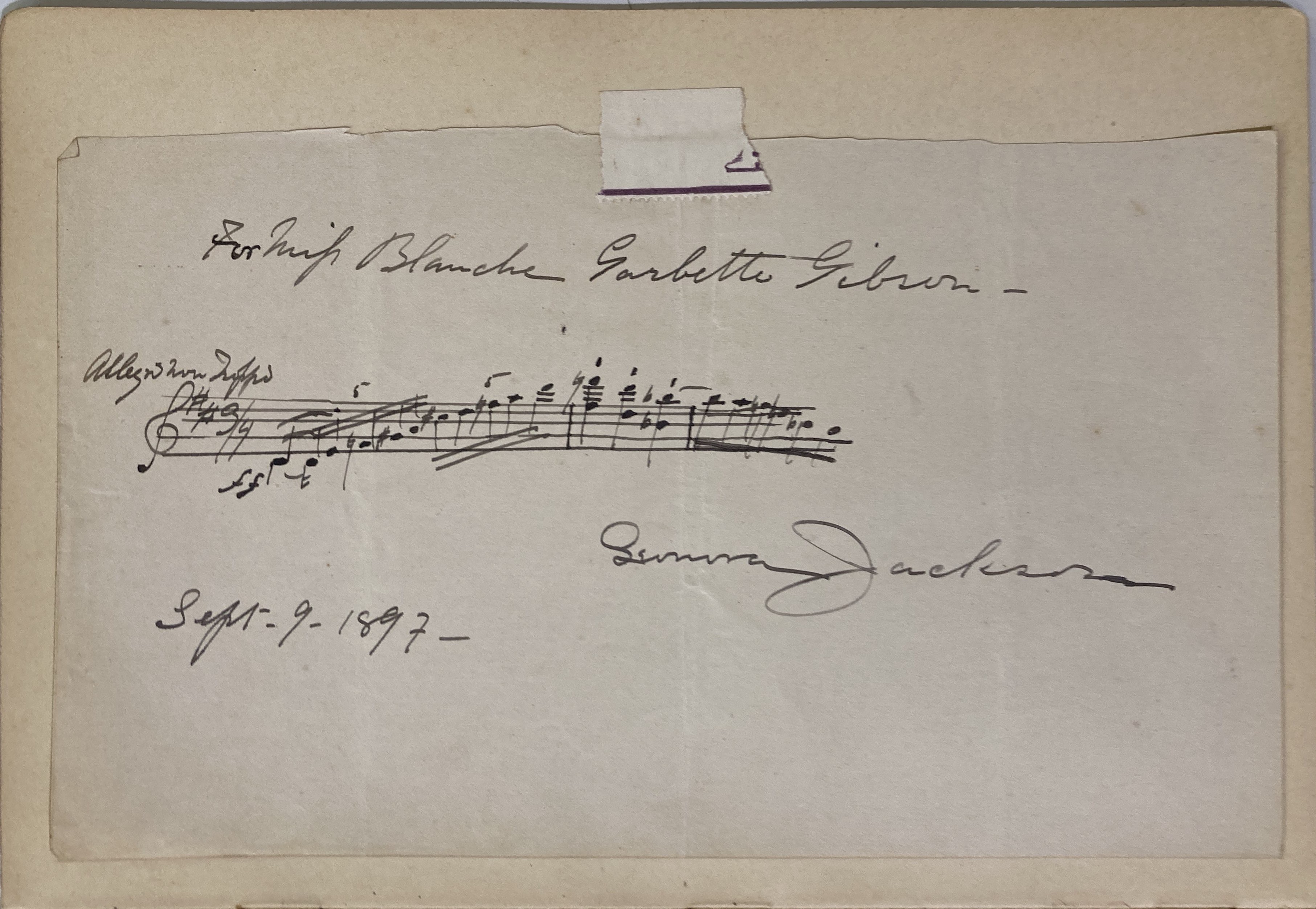 Lot 317 - CLASSICAL MUSIC - 19TH CENTURY AUTOHGRAPHS