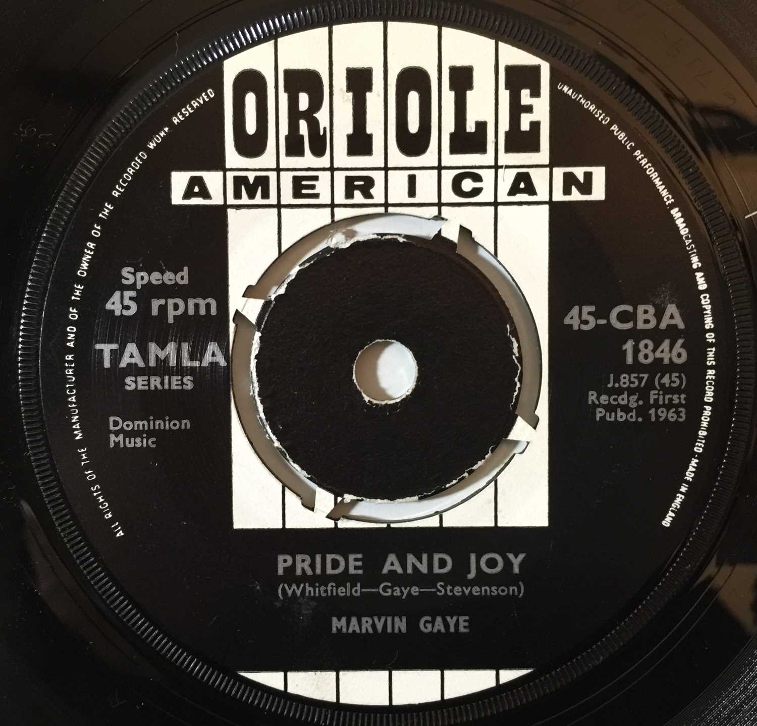 Lot 198 - MARVIN GAYE - PRIDE AND JOY 7" (ORIGINAL UK