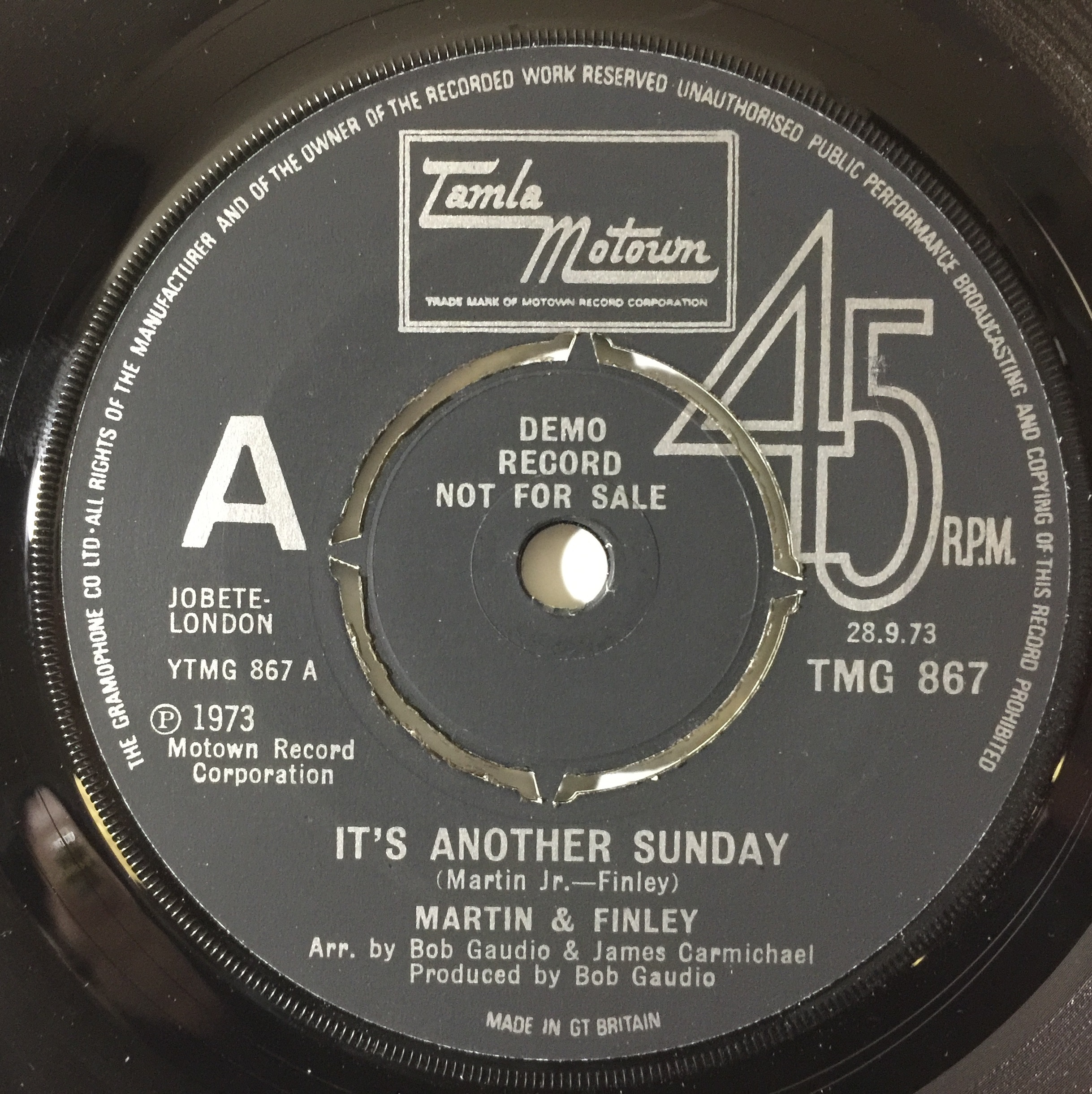 Lot 248 - TMG 867 (DEMO) - MARTIN & FINLEY - IT'S