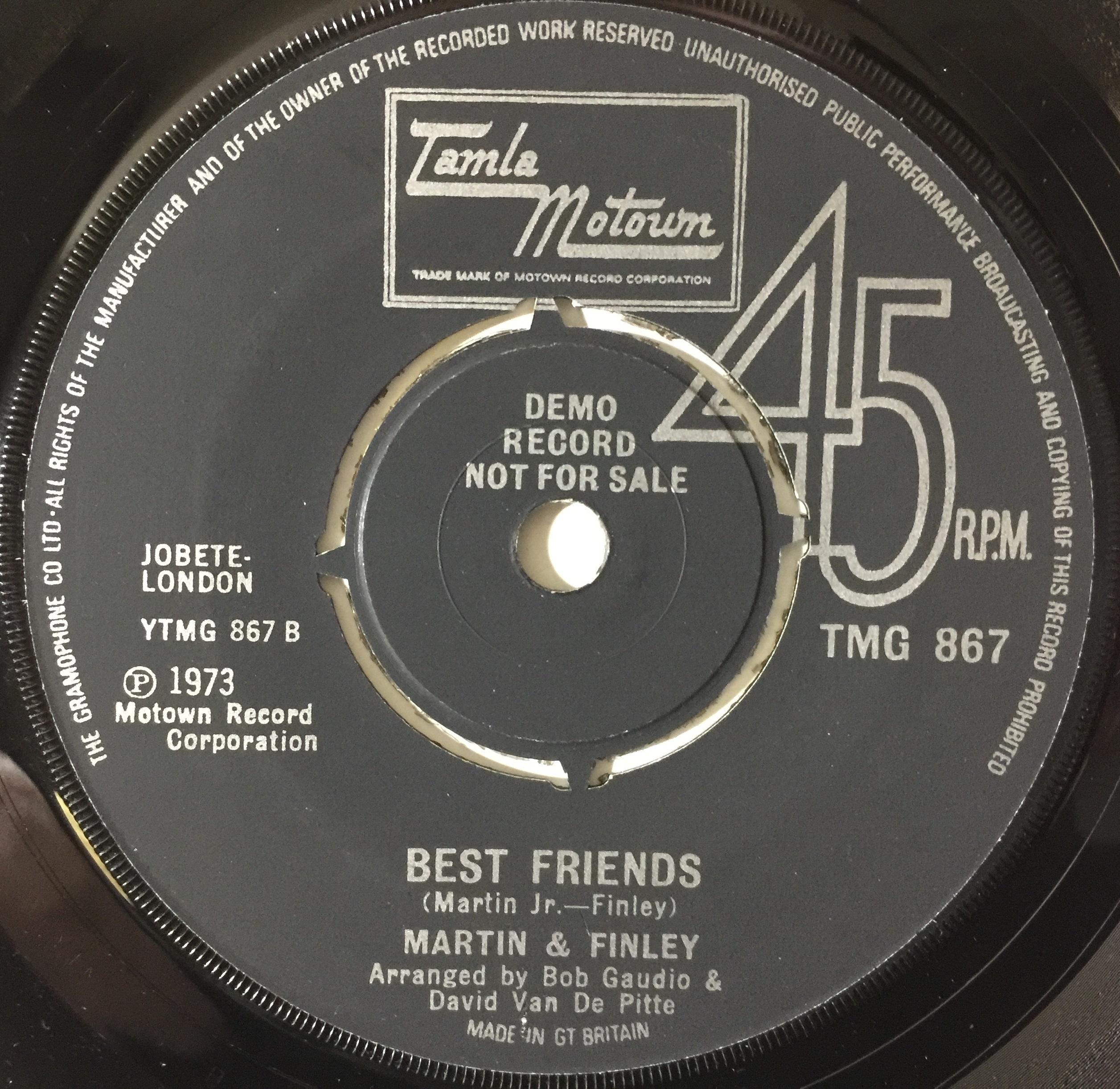 Lot 248 - TMG 867 (DEMO) - MARTIN & FINLEY - IT'S