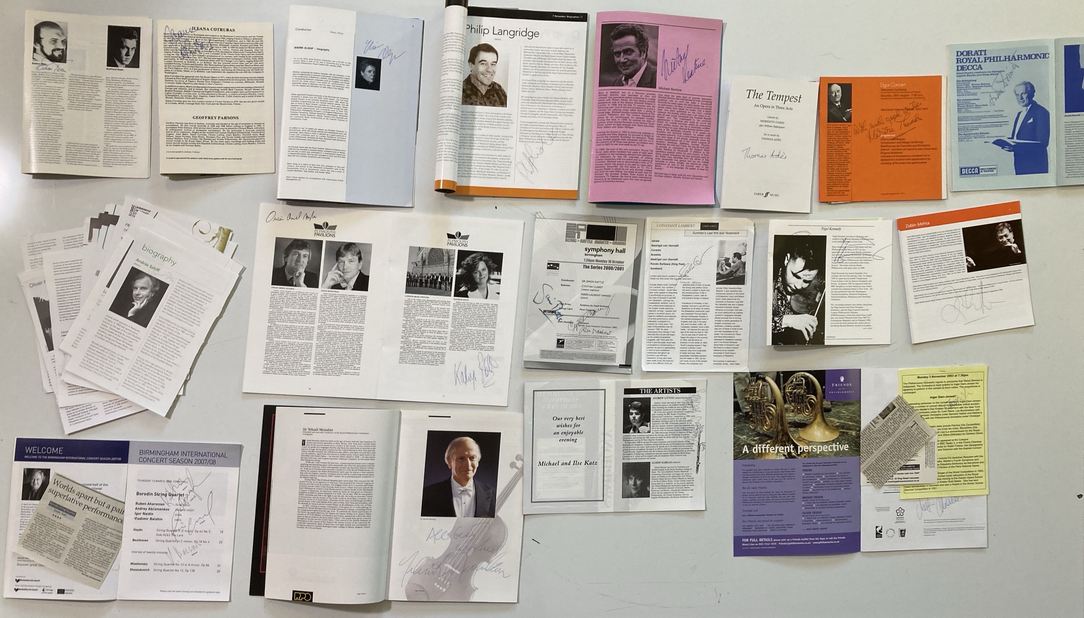 Lot 395 - CLASSICAL MUSIC - CONCERT PROGRAMMES C 1970S