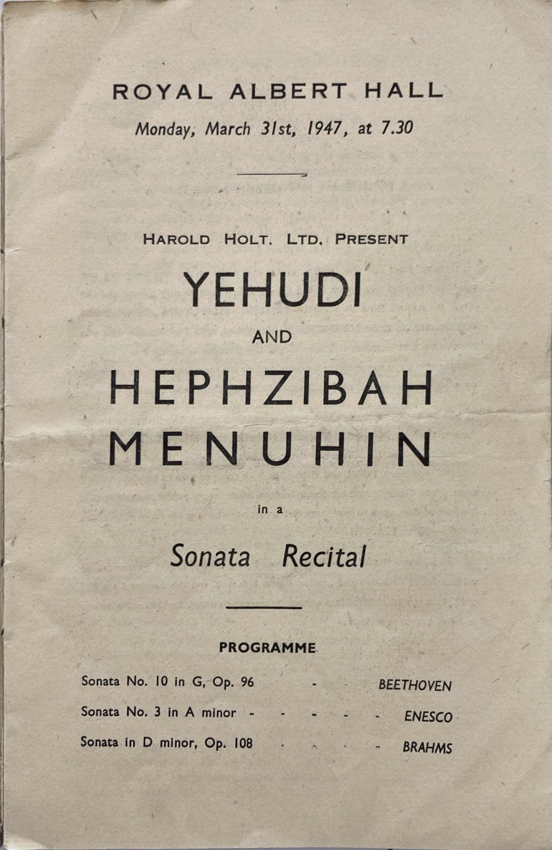 Lot 398 - CLASSICAL MUSIC - CONCERT PROGRAMMES PRE