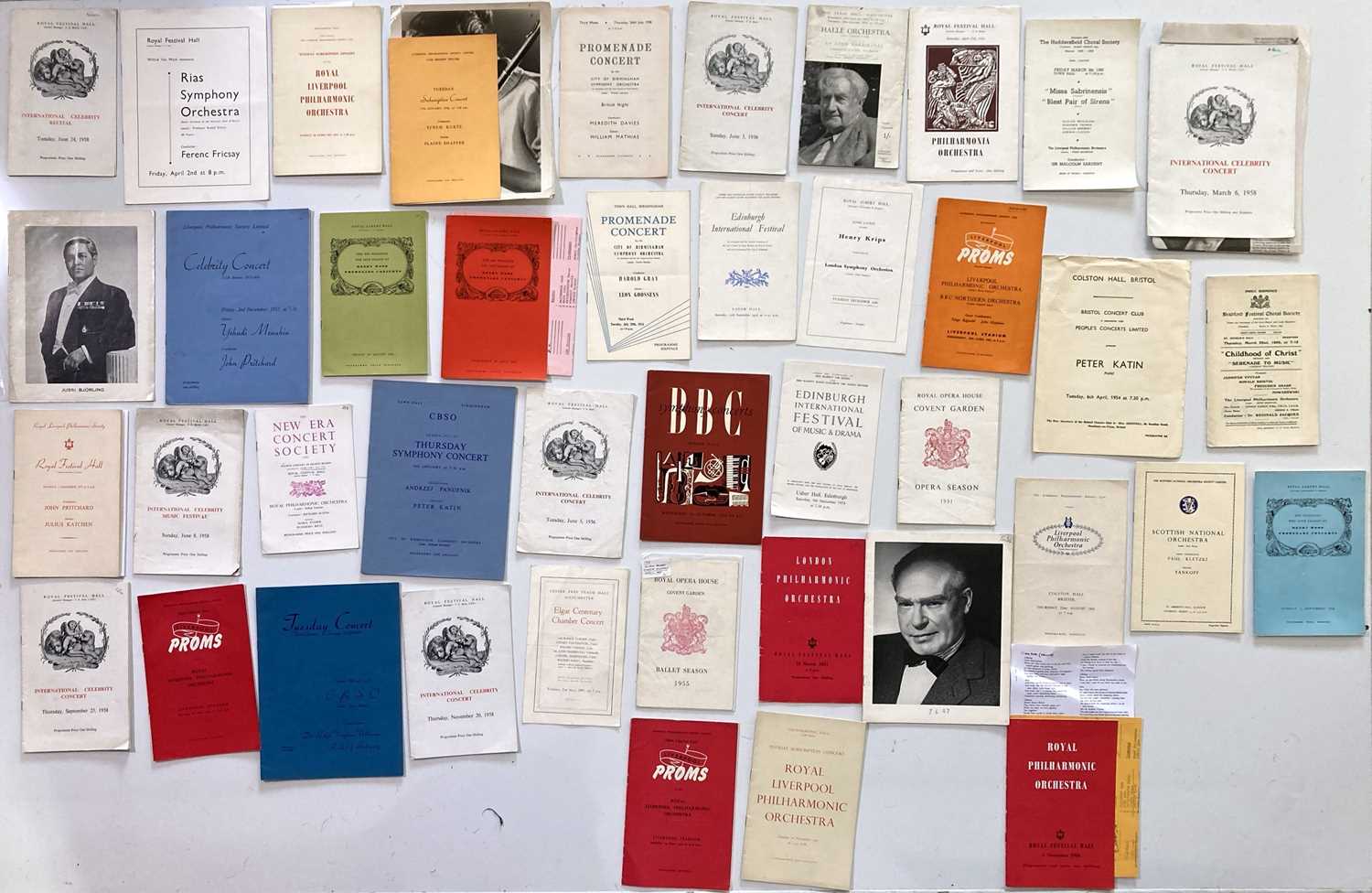 Lot 399 - CLASSICAL MUSIC - CONCERT PROGRAMME ARCHIVE