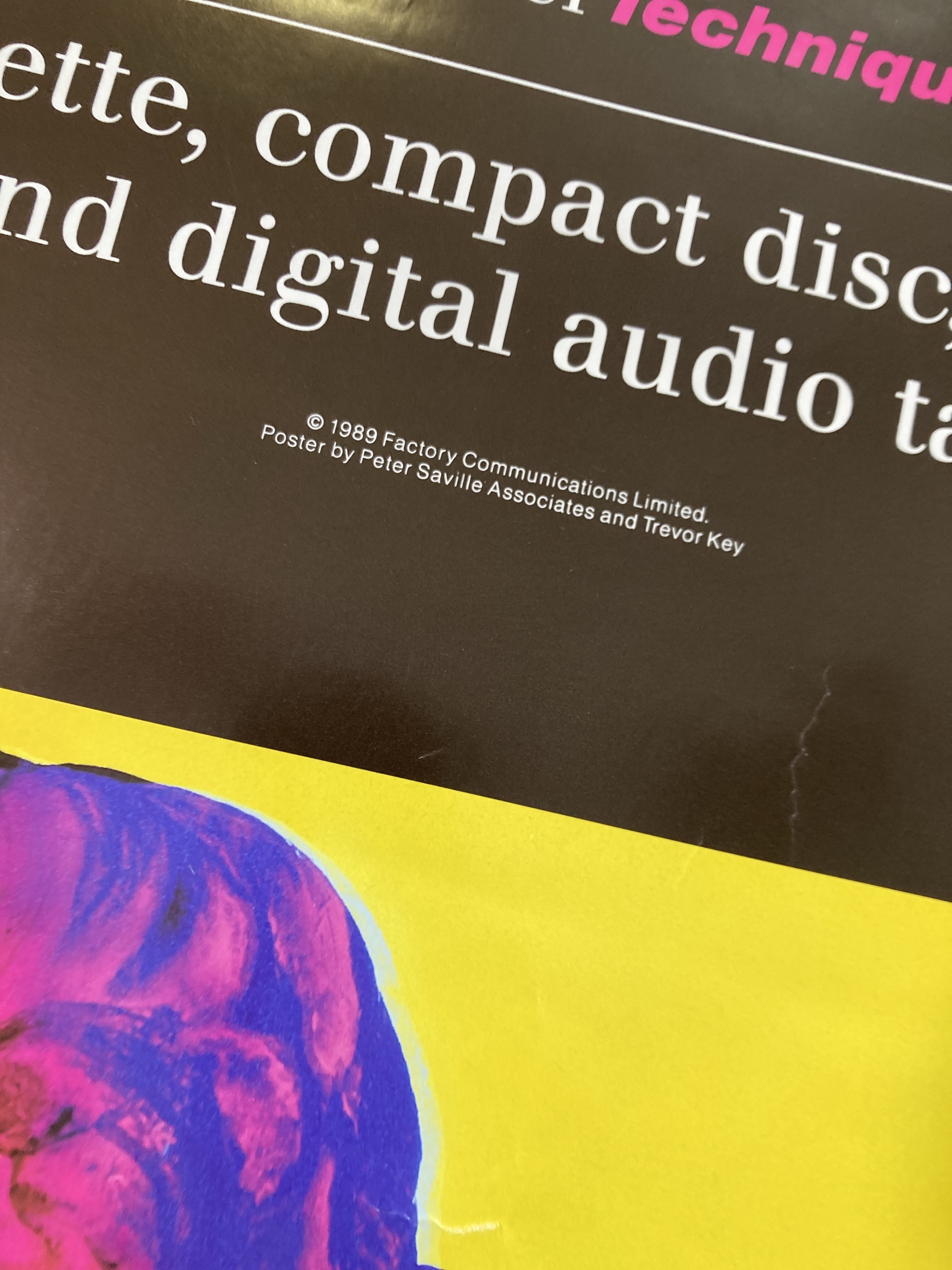 Lot 439 - NEW ORDER - TECHNIQUE ORIGINAL PROMOTIONAL