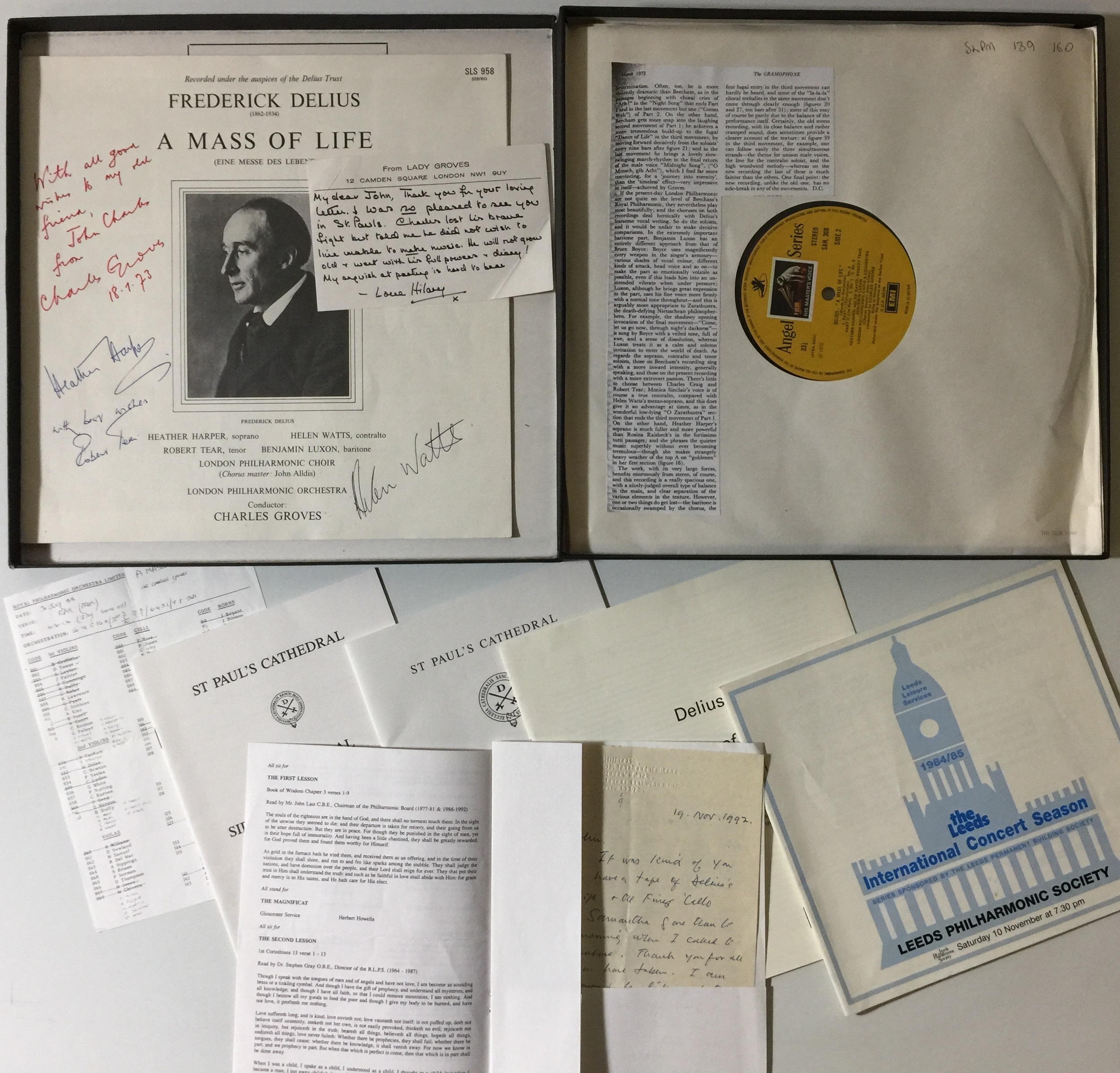 Lot 81 - CHARLES GROVES/ LEONARD BERNSTEIN - LP BOX