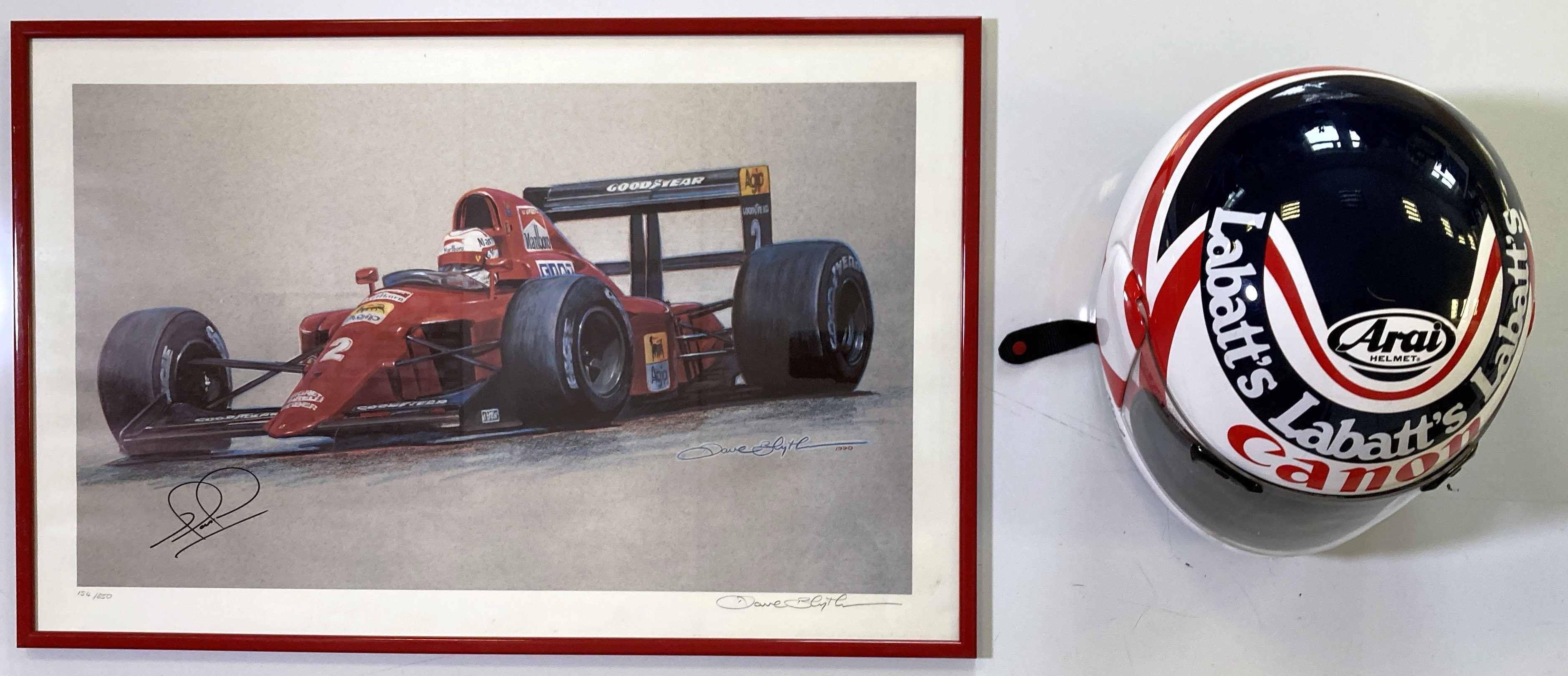 Lot 16 - NIGEL MANSELL - SIGNED LIMITED EDITION PRINT