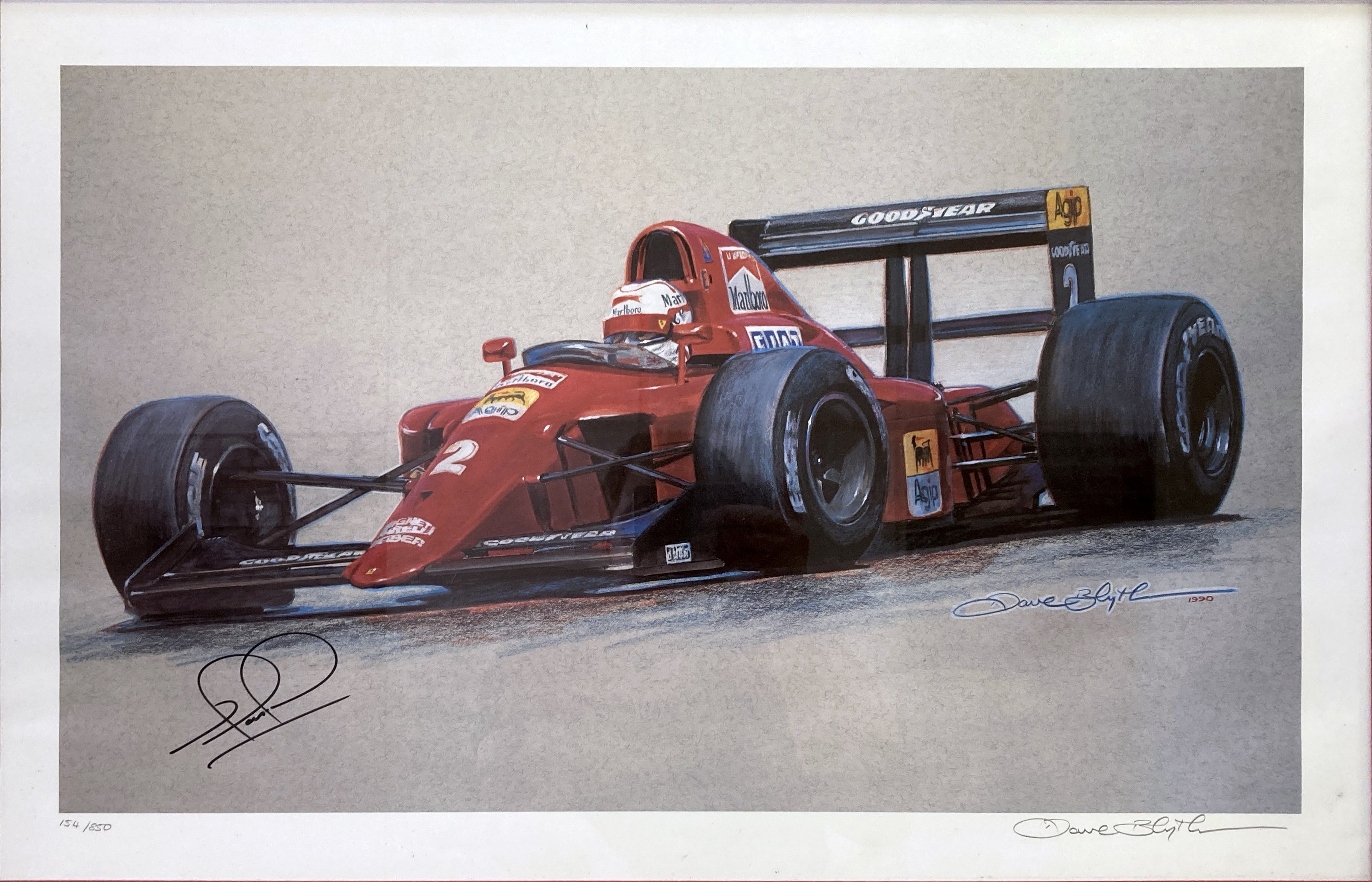 Lot 16 - NIGEL MANSELL - SIGNED LIMITED EDITION PRINT
