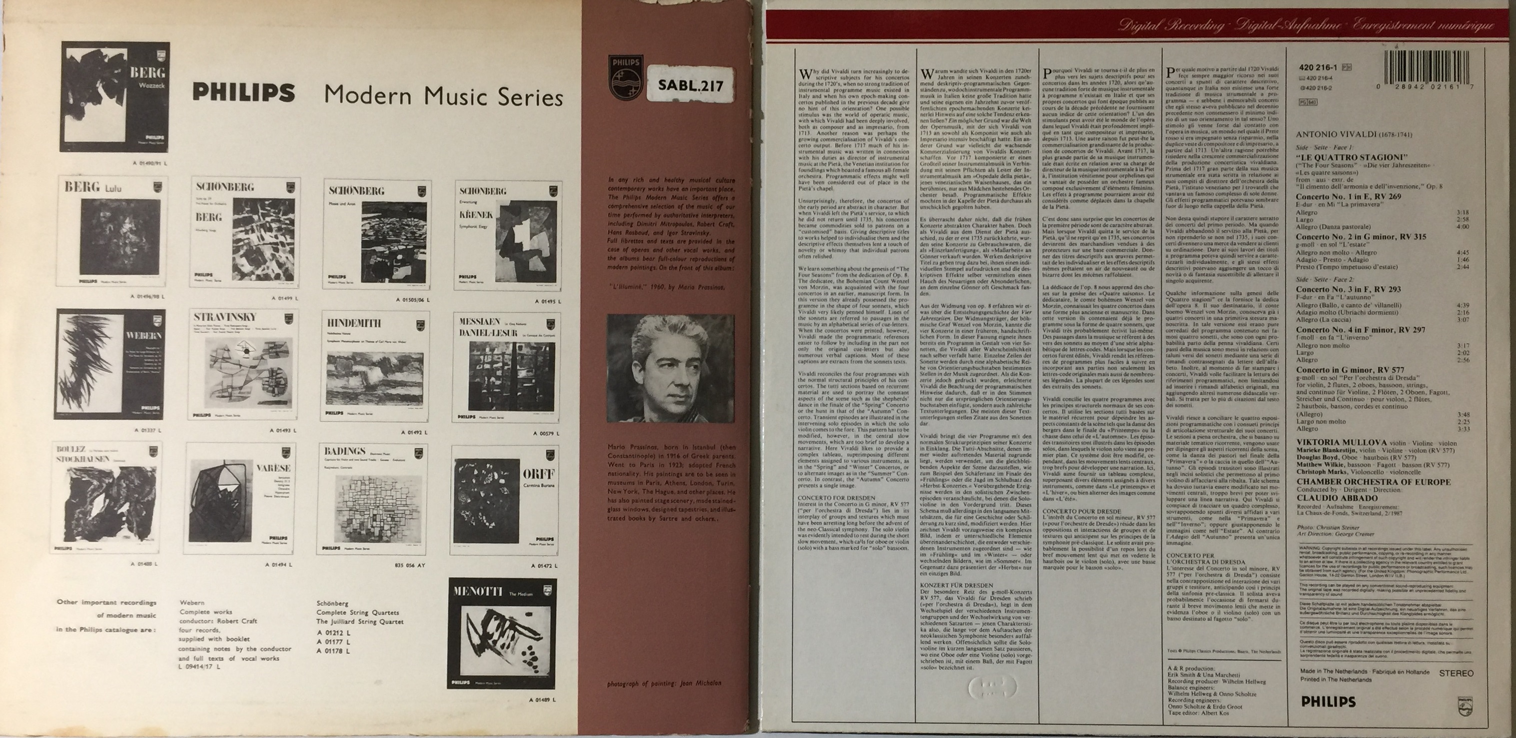 Lot 89 - PHILIPS - CLASSICAL LP RARITIES