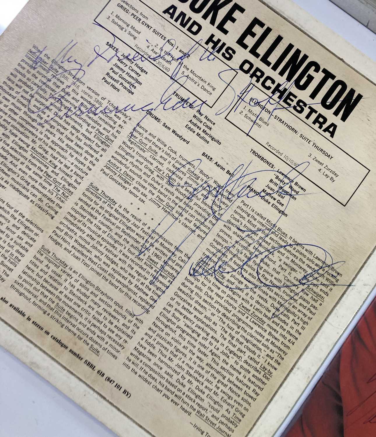 Lot 2 - SIGNED LP - DUKE ELLINGTON.