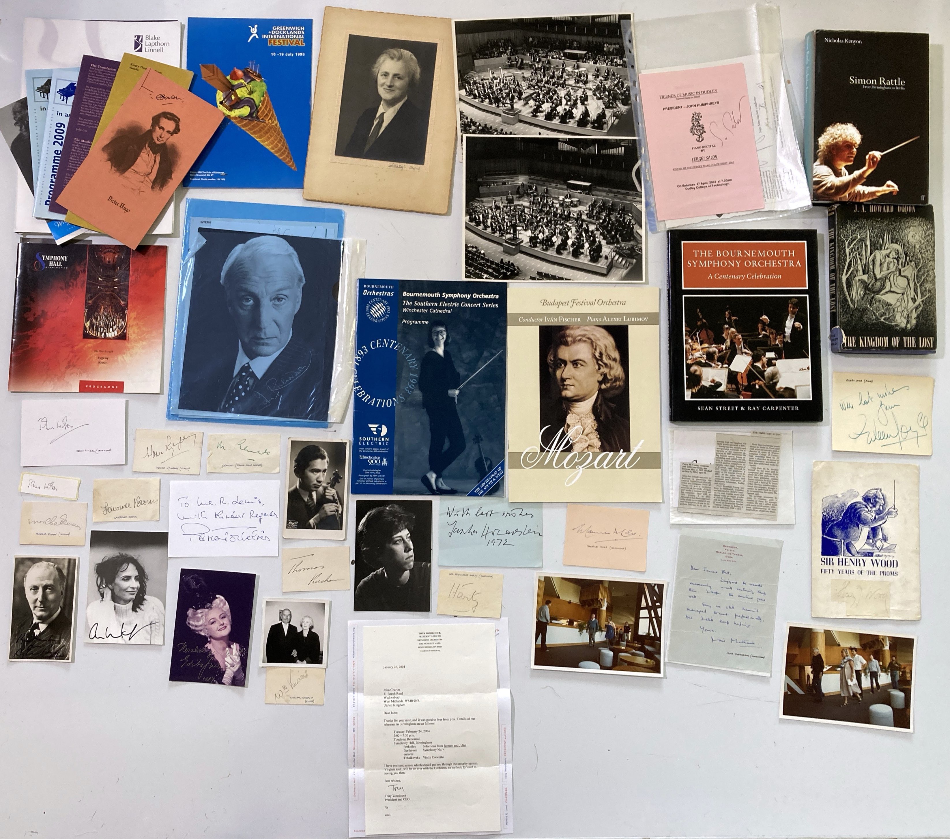 Lot 6 - CLASSICAL MUSIC SIGNED,
