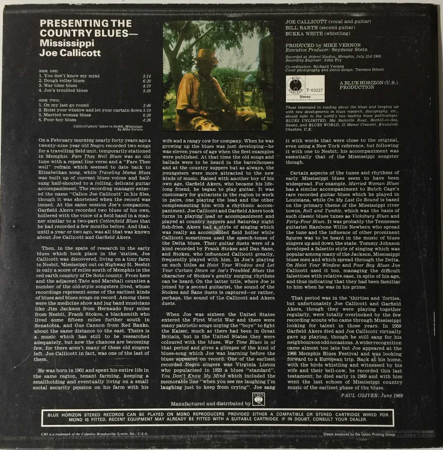 Lot 49 - MISSISSIPPI JOE CALLICOTT - PRESENTING THE