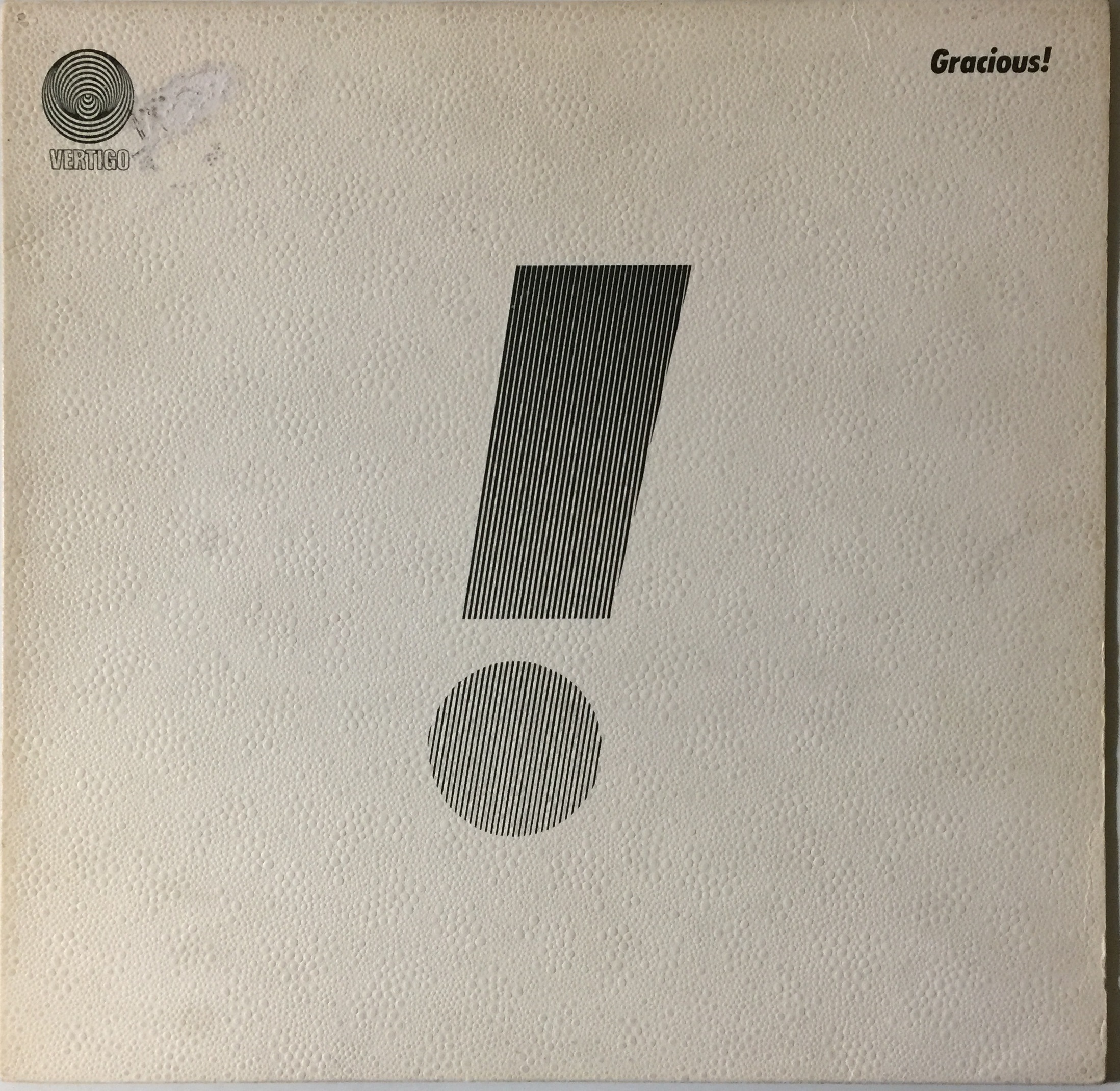 Lot 20 - GRACIOUS - GRACIOUS LP (UK VERTIGO - LARGE