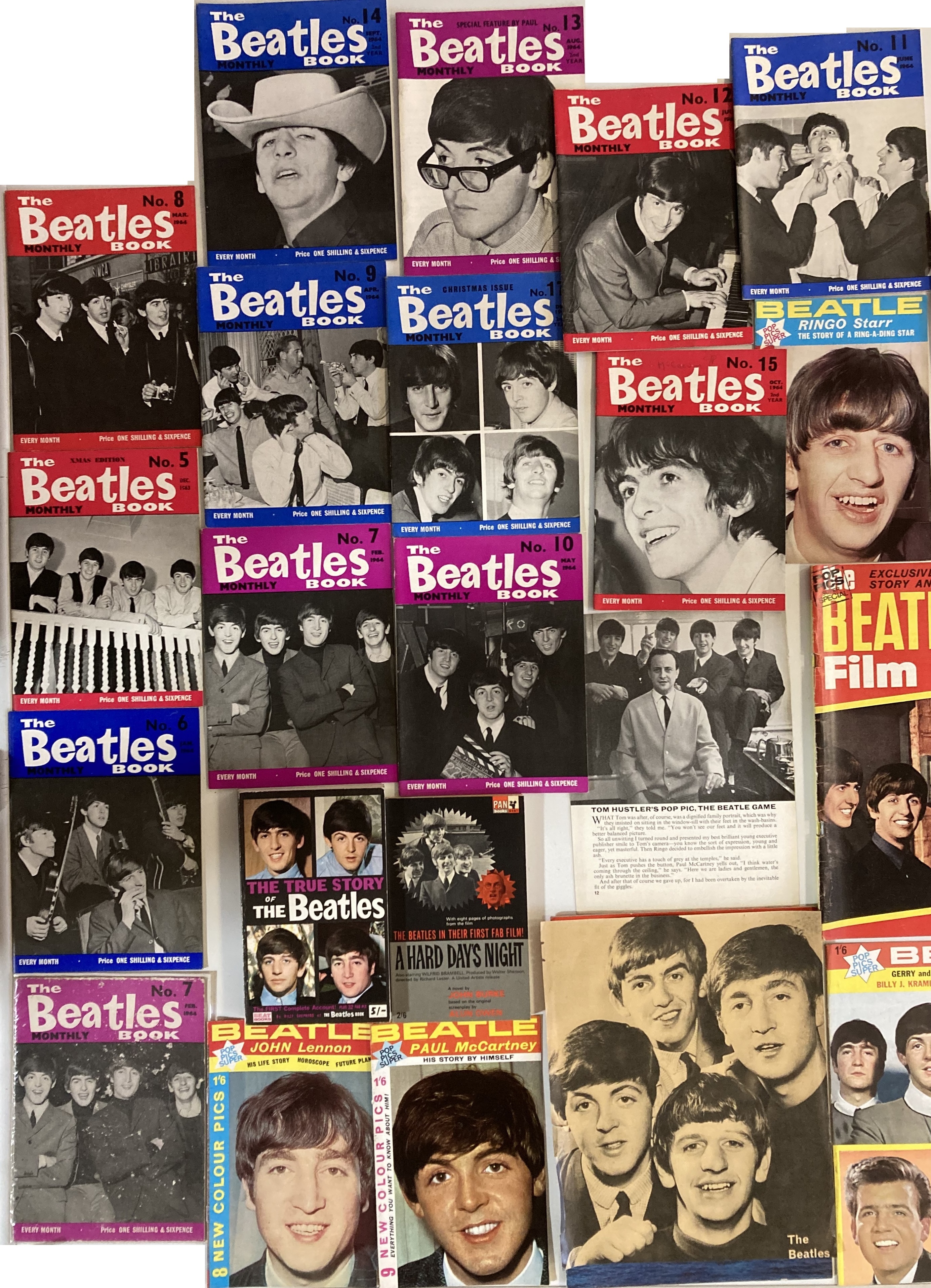 Lot 171 - ORIGINAL BEATLES BOOKS AND MAGAZINES