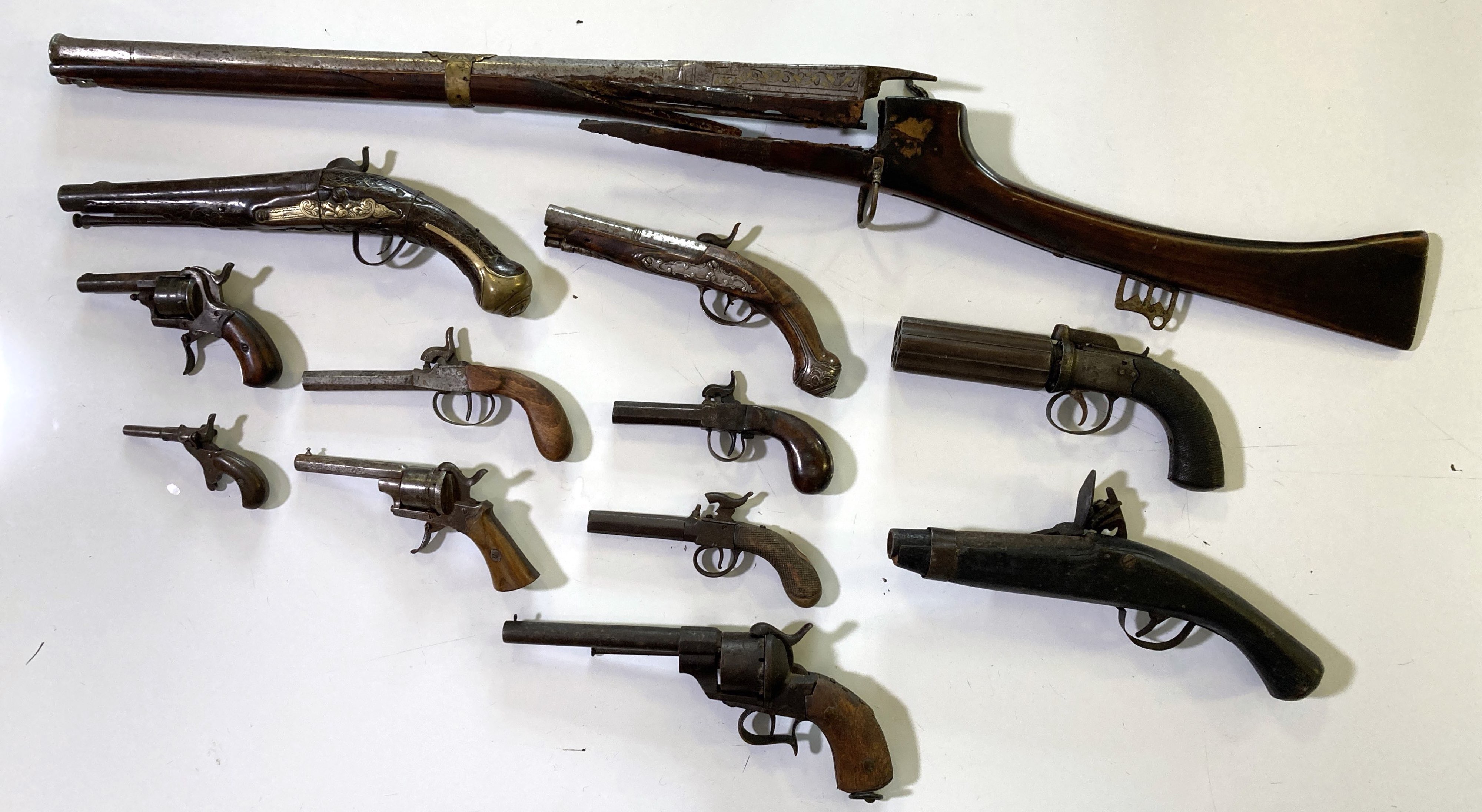 Lot 73 - ANTIQUE FIREARMS.